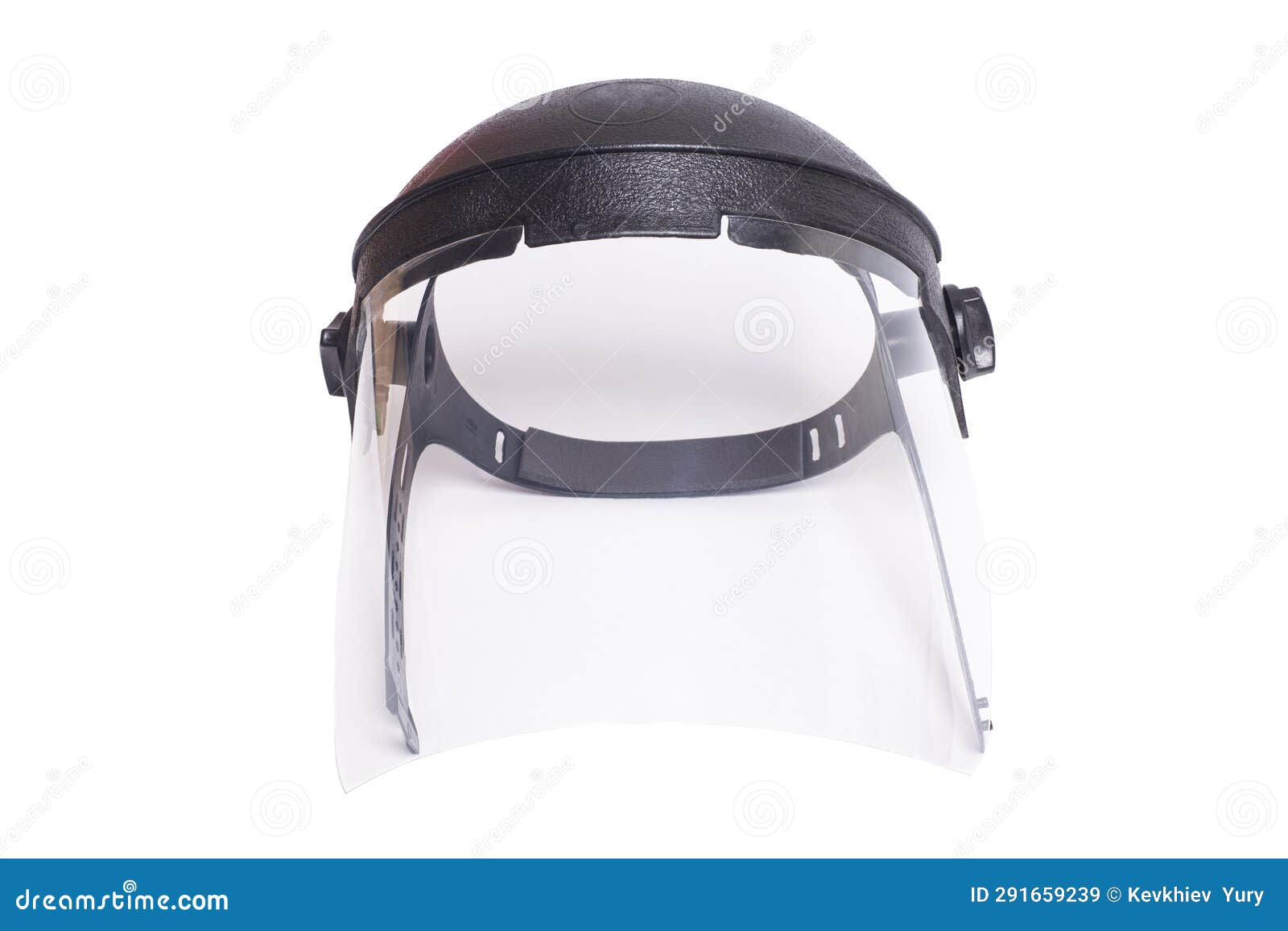 Face Protection Shield Isolated on White Background. Stock Image ...