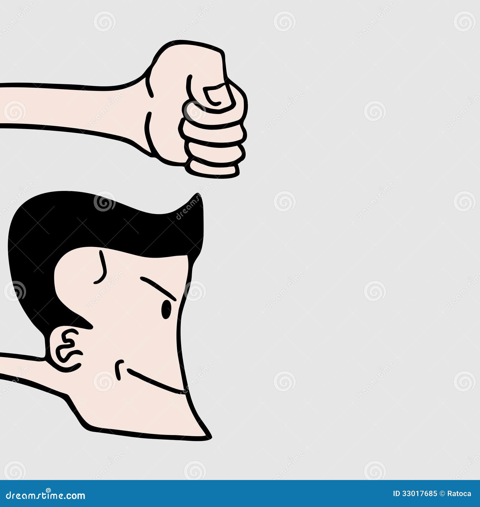 Face and punch stock vector. Illustration of animated - 33017685