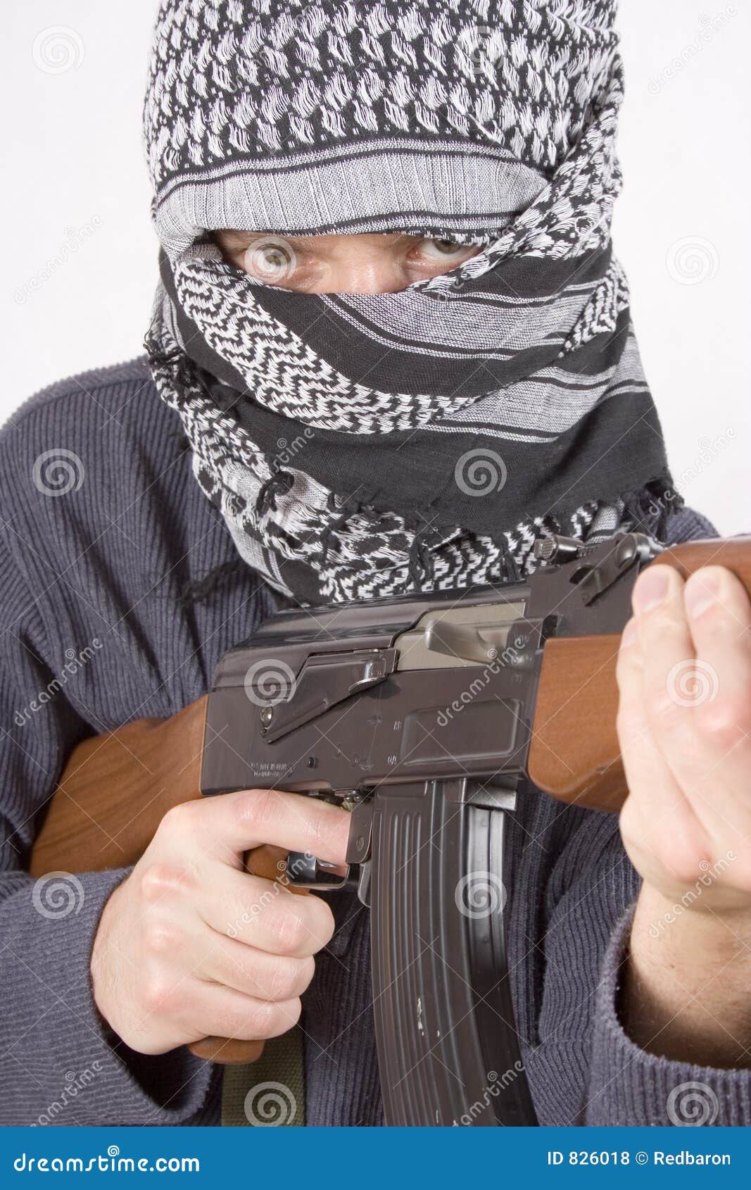Face of Realistic Terrorist Stock Photo - Image of angry, kill: 826018