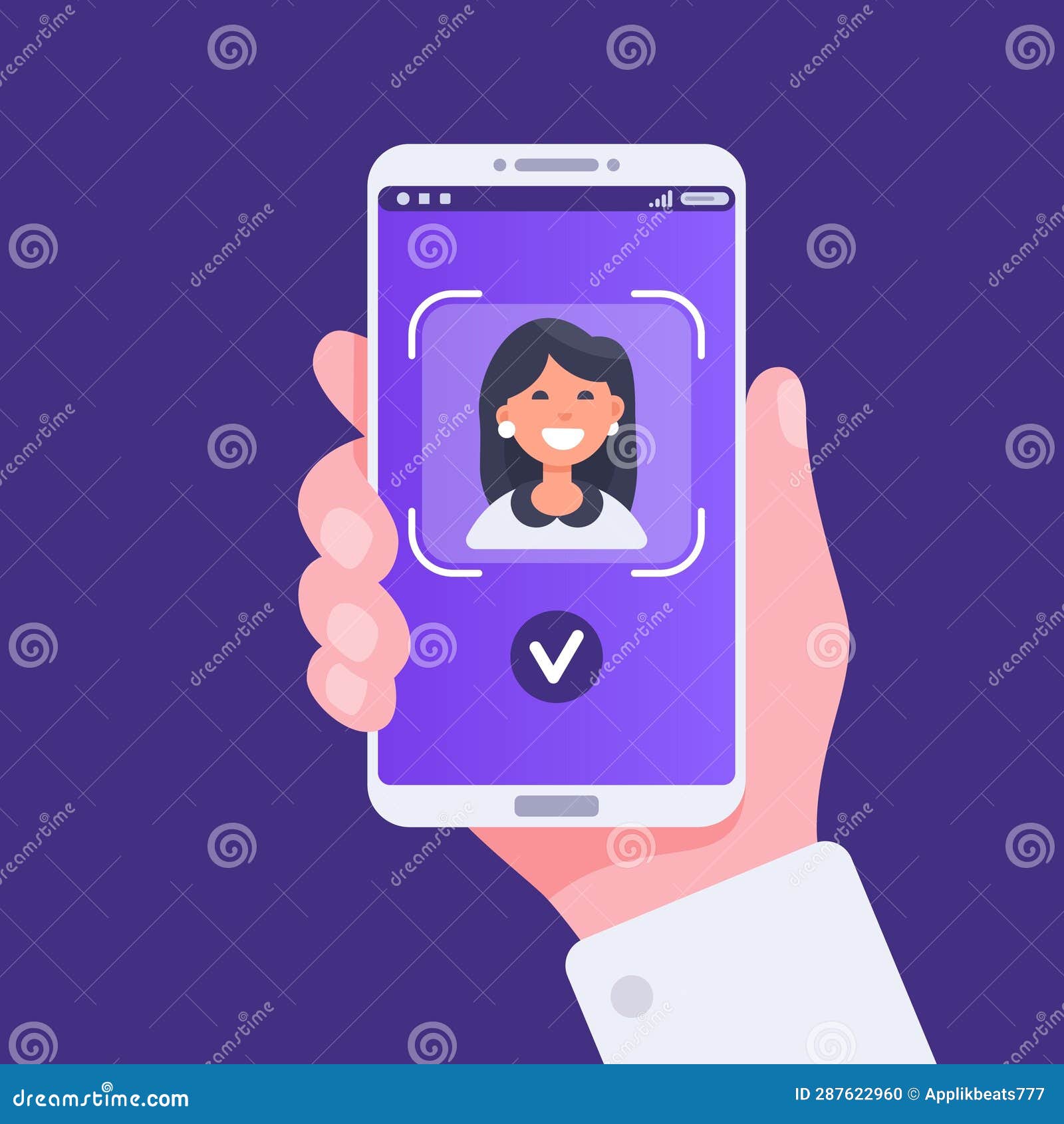 Face Recognition Biometric, Identification and Security Person Stock ...