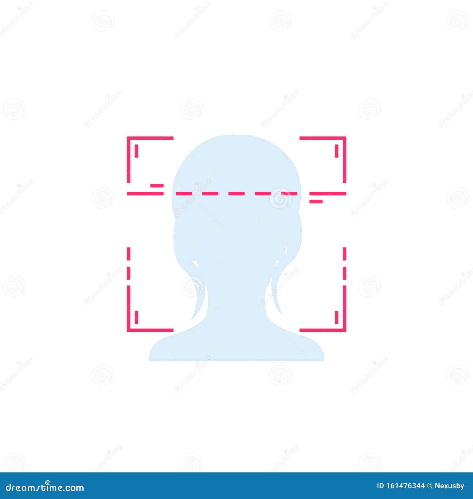 Face Recognition, Facial Scan Stock Vector - Illustration of recognize ...