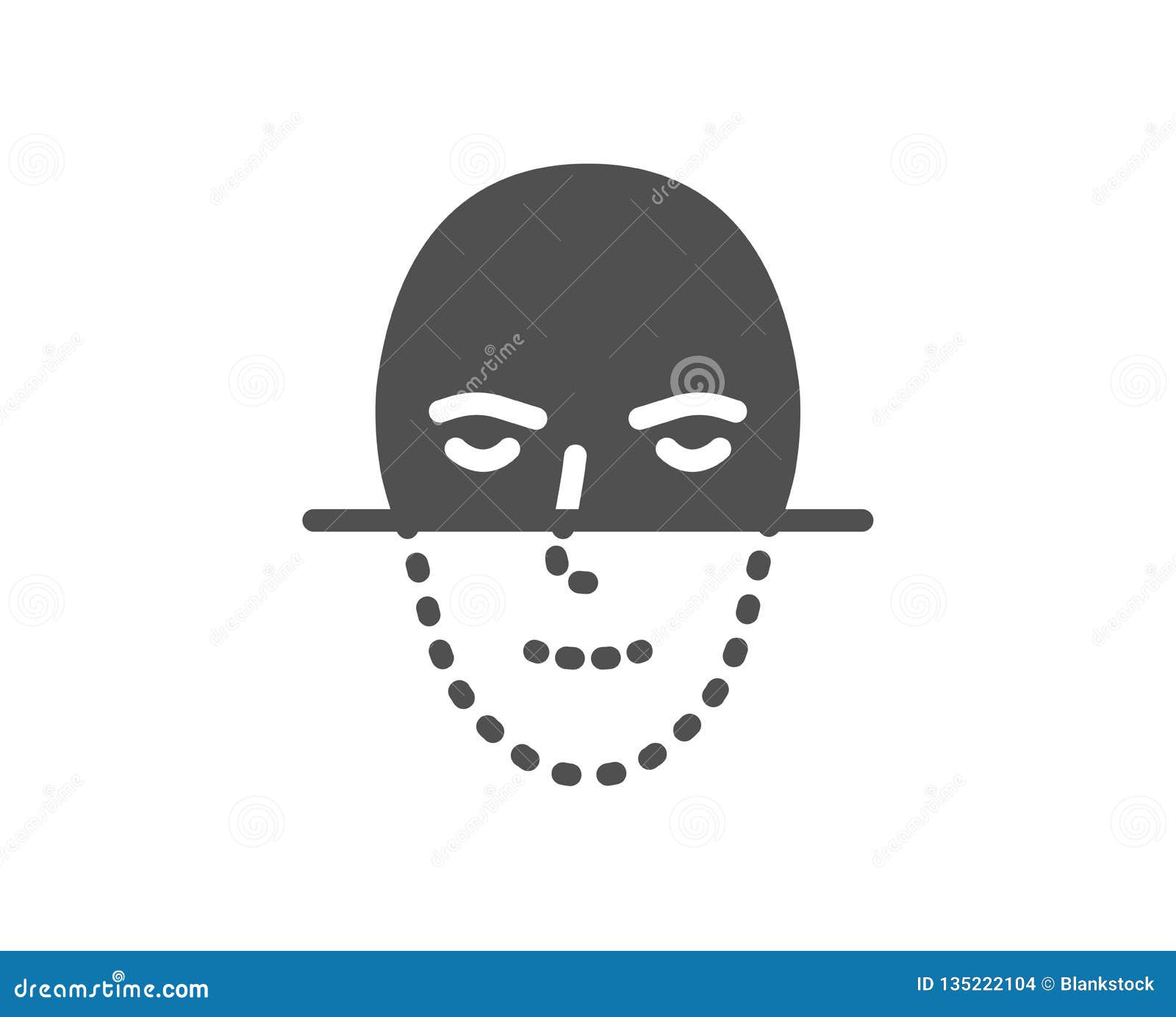 Face Recognition Icon. Faces Biometrics Sign. Vector Stock Vector ...