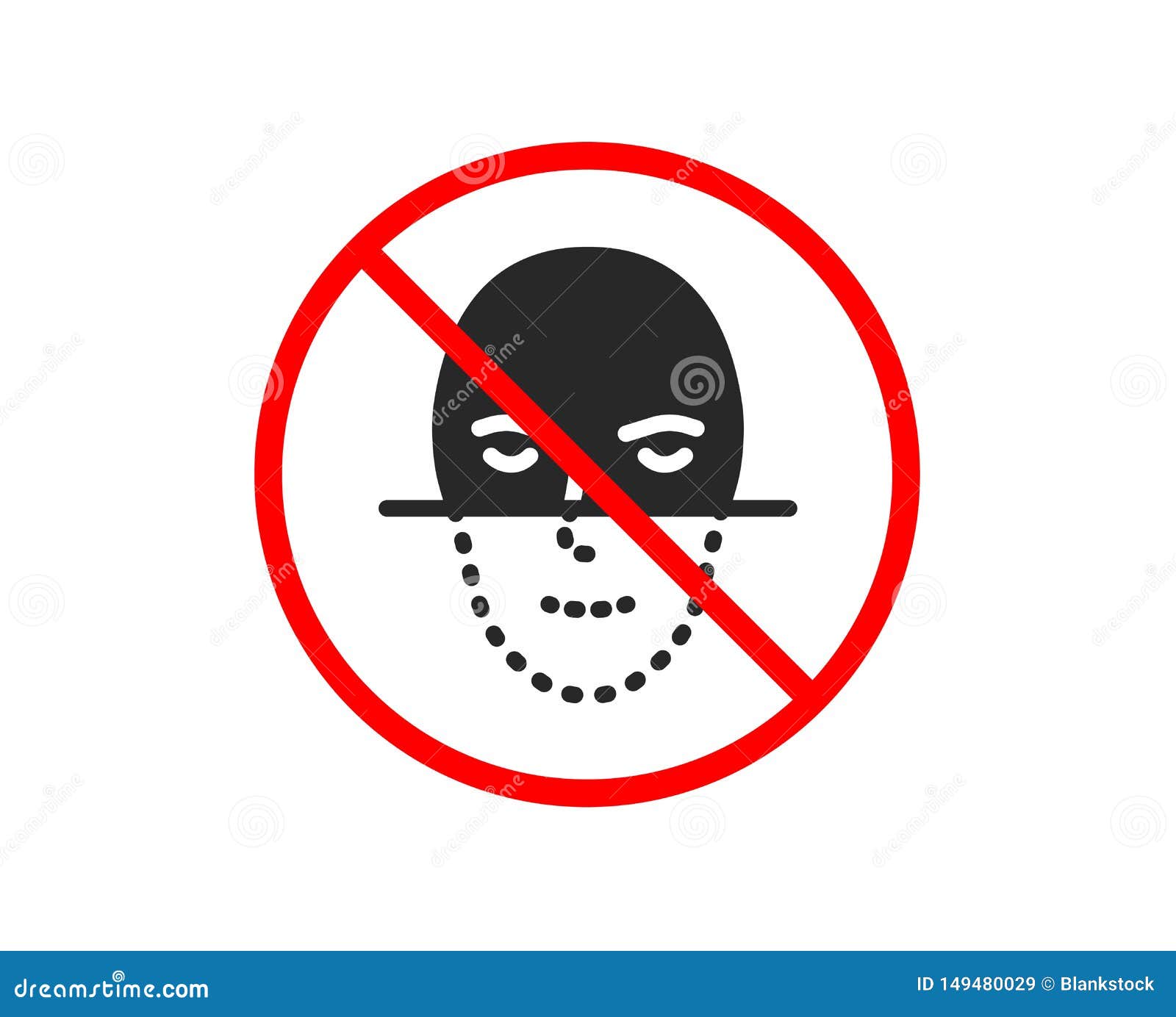 Face Recognition Icon. Faces Biometrics Sign. Vector Stock Vector ...