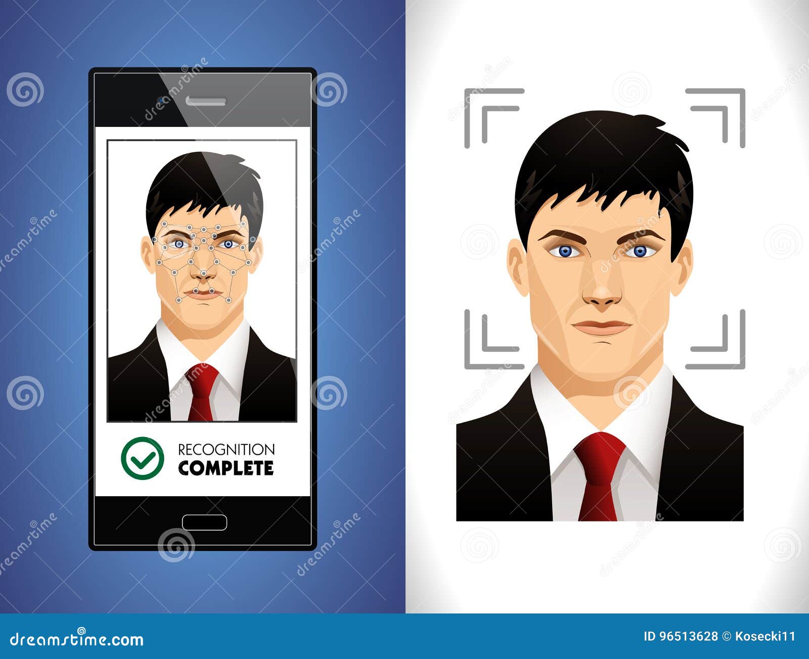 Face Recognition System - Computer Software Stock Vector - Illustration ...