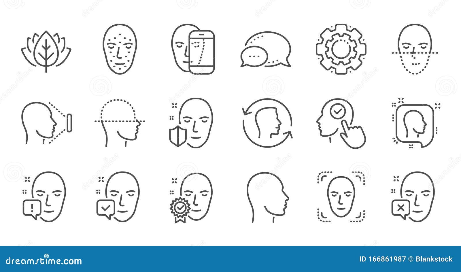 Face Recognize Line Icons. Biometrics Detection, Face Id and Scanning ... Face Recognize Line Icons. Biometrics Detection, Face Id and Scanning ...