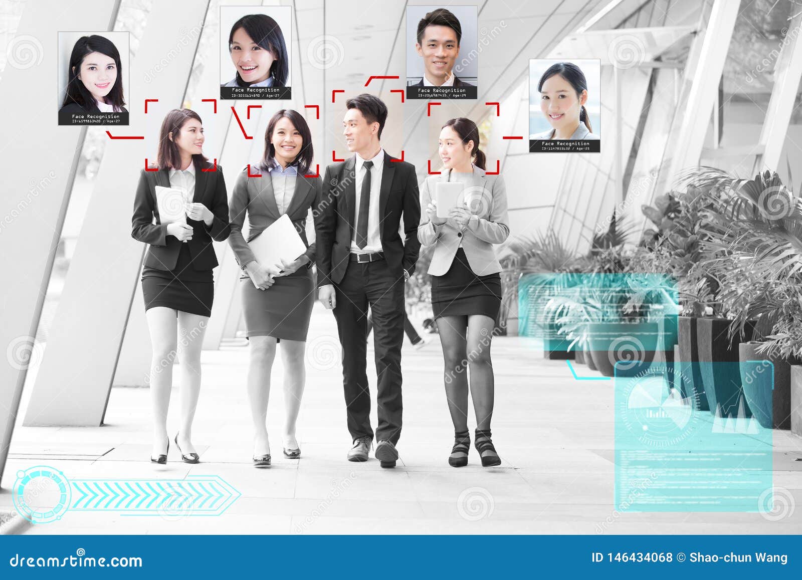 Face Recognized System Concept Stock Photo - Image of businesspeople ... Face Recognized System Concept Stock Photo - Image of businesspeople ...