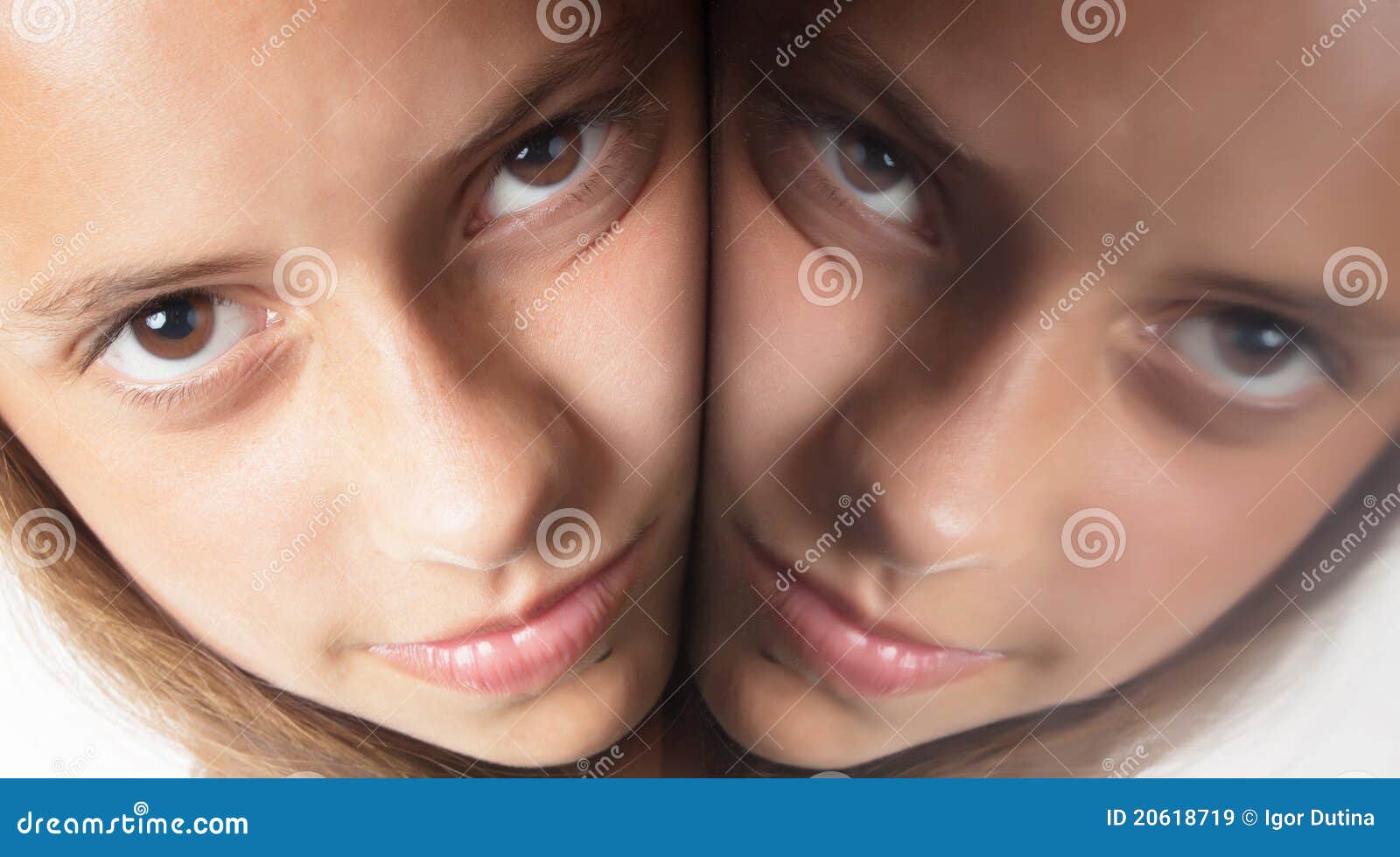 Face reflection stock image. Image of reflection, face - 20618719