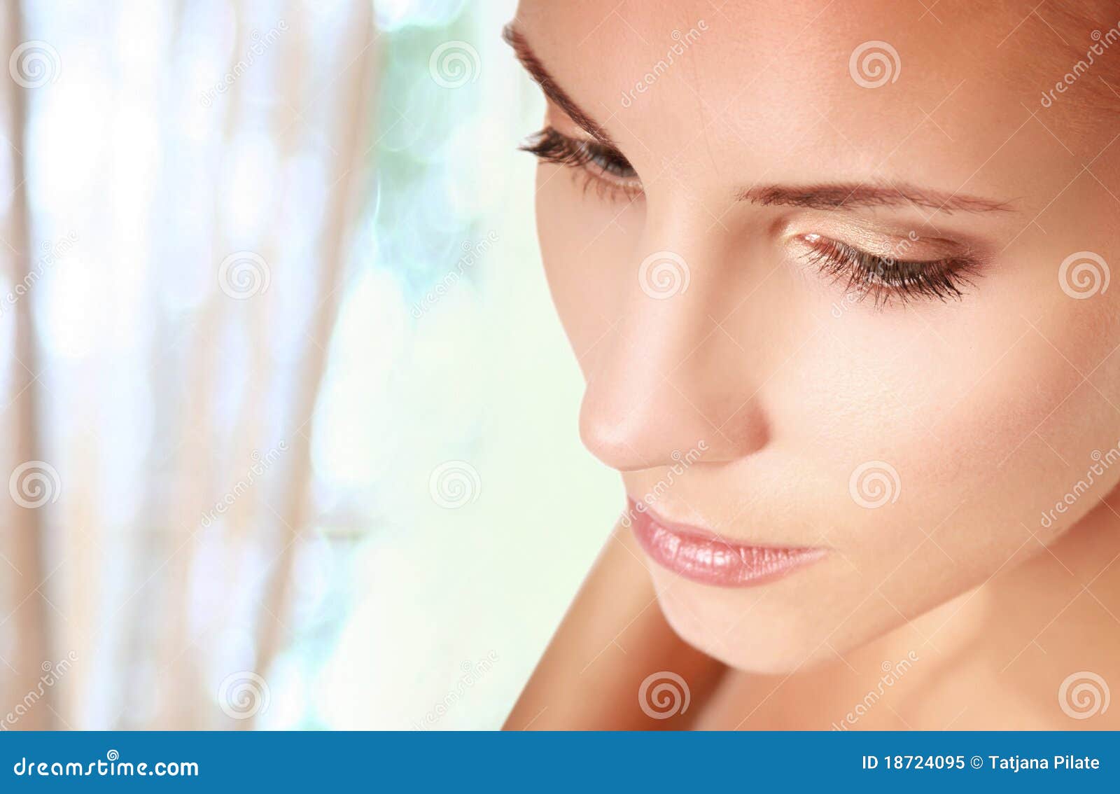 Face in room stock image. Image of hair, model, close - 18724095