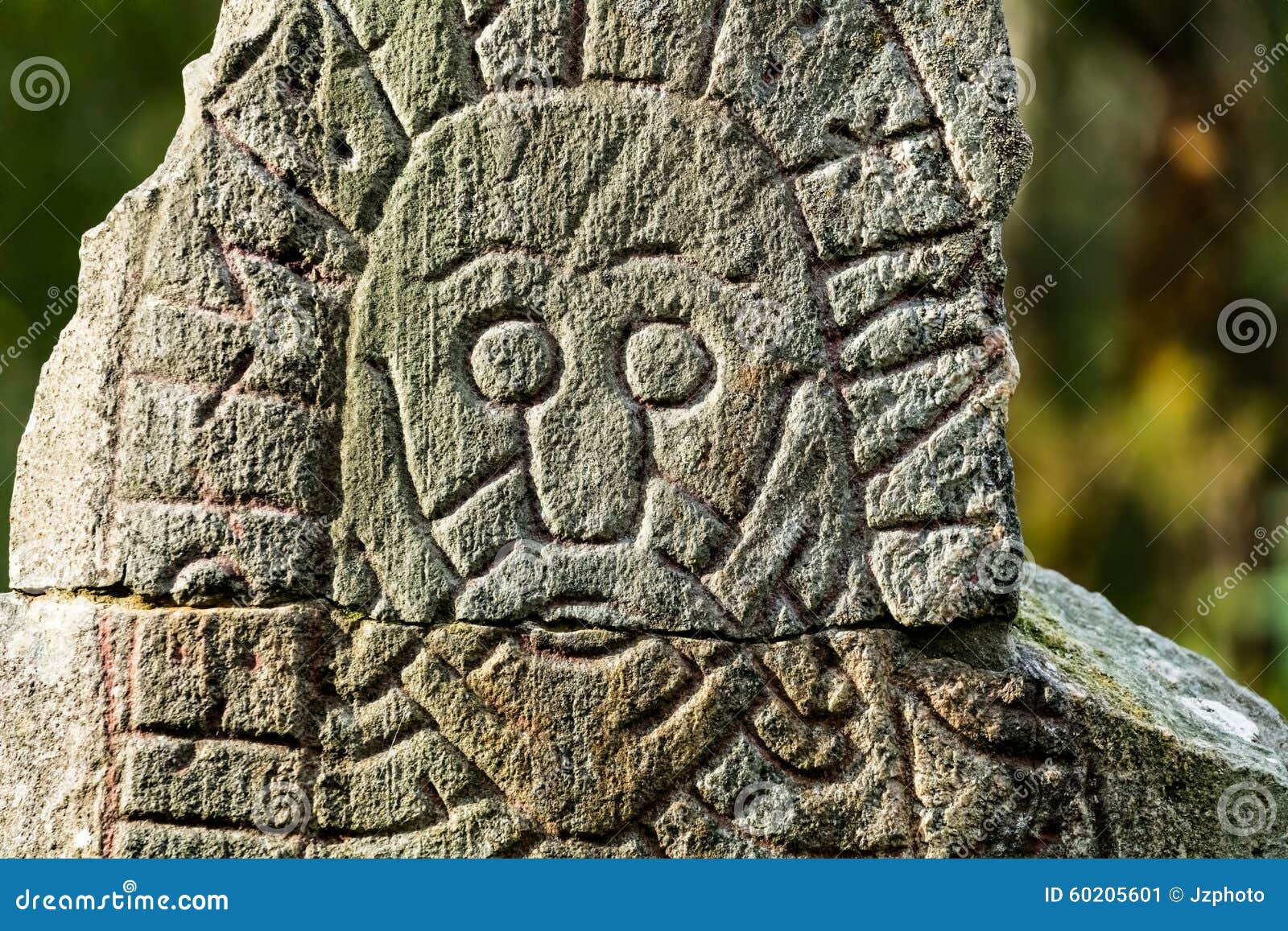 Face on a rune stone stock image. Image of culture, famous - 60205601