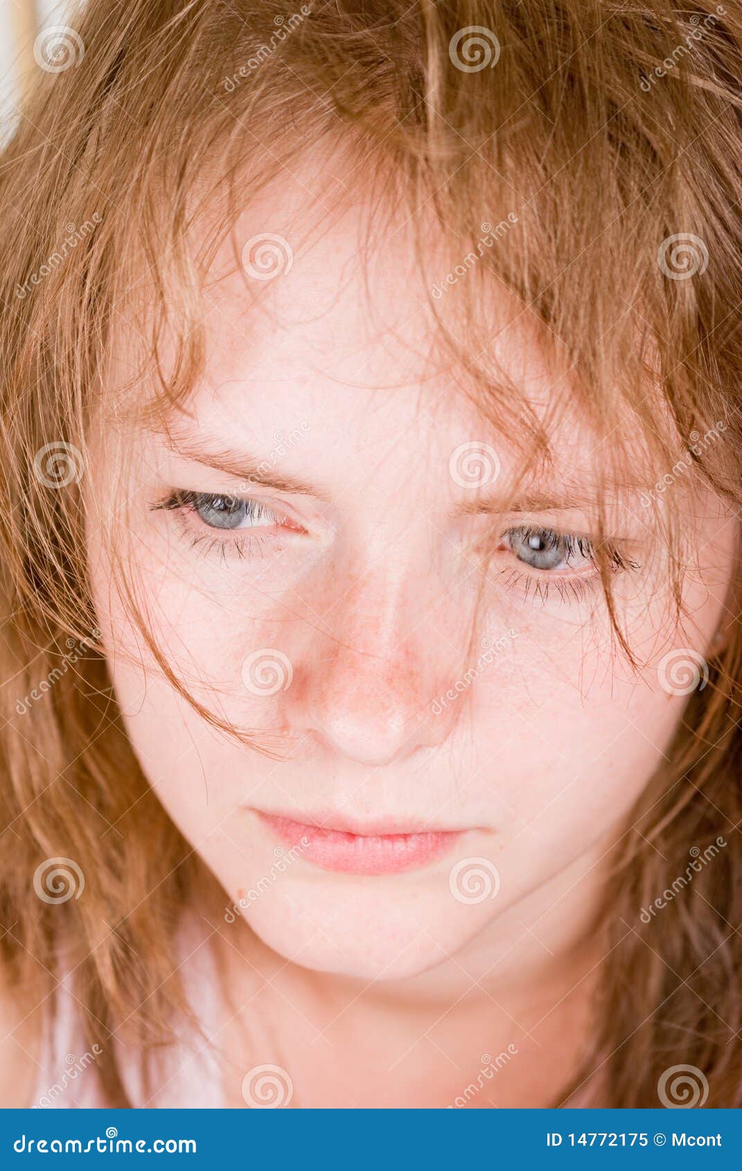 Face sad girl stock image. Image of young, adult, solitude - 14772175