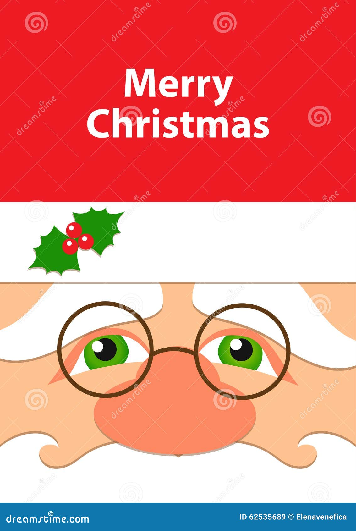 Face of Santa Greeting Card Stock Vector - Illustration of people ...