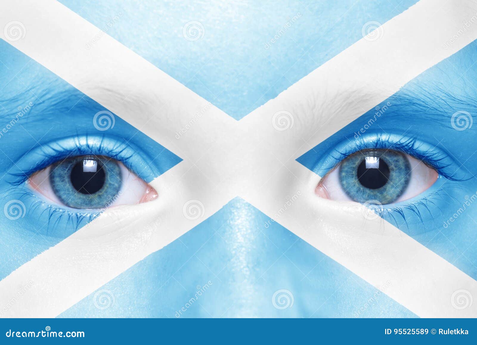 Face With Scottish Flag Royalty-Free Stock Photo | CartoonDealer.com ...