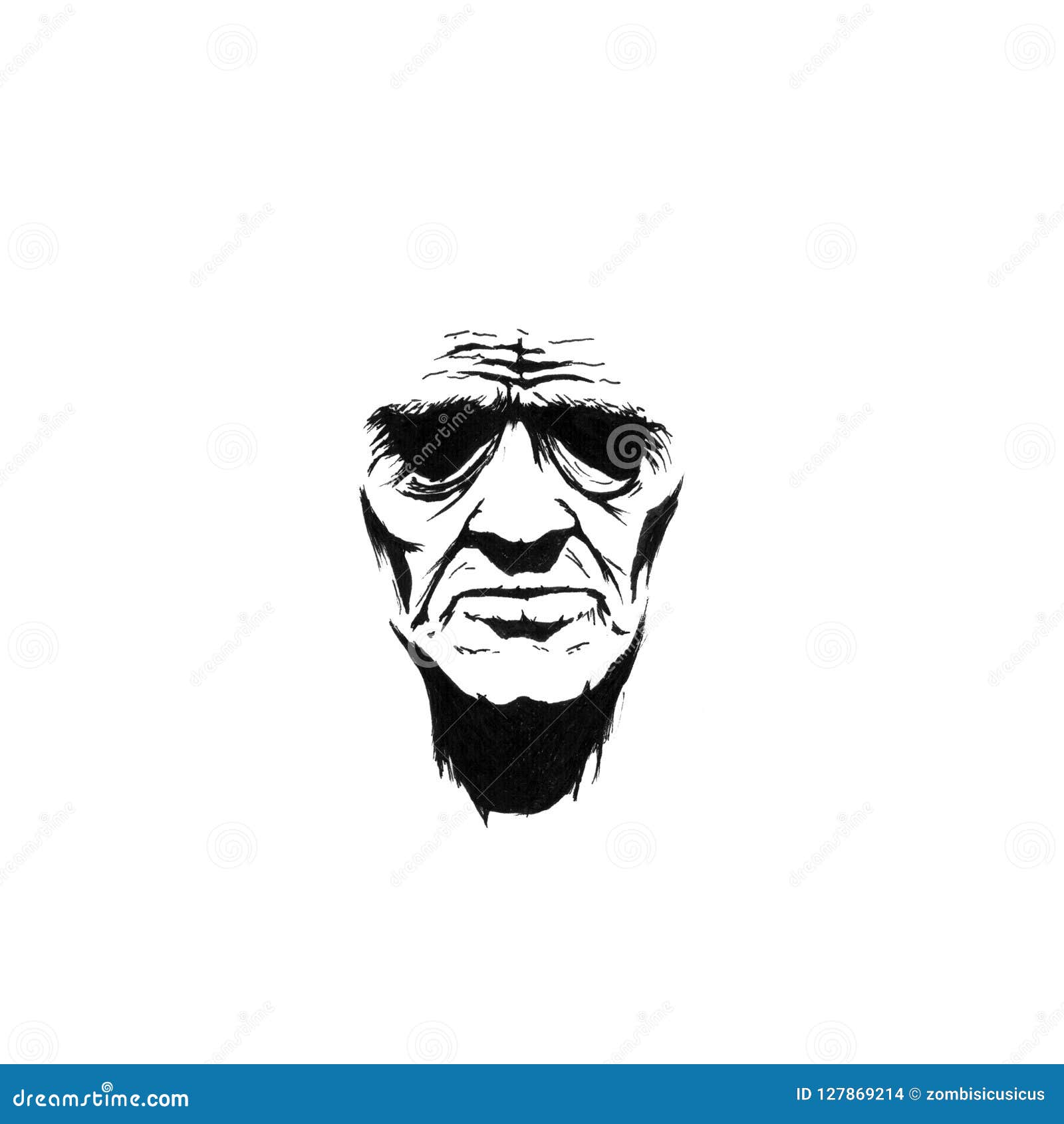 Face In Shadow Drawing