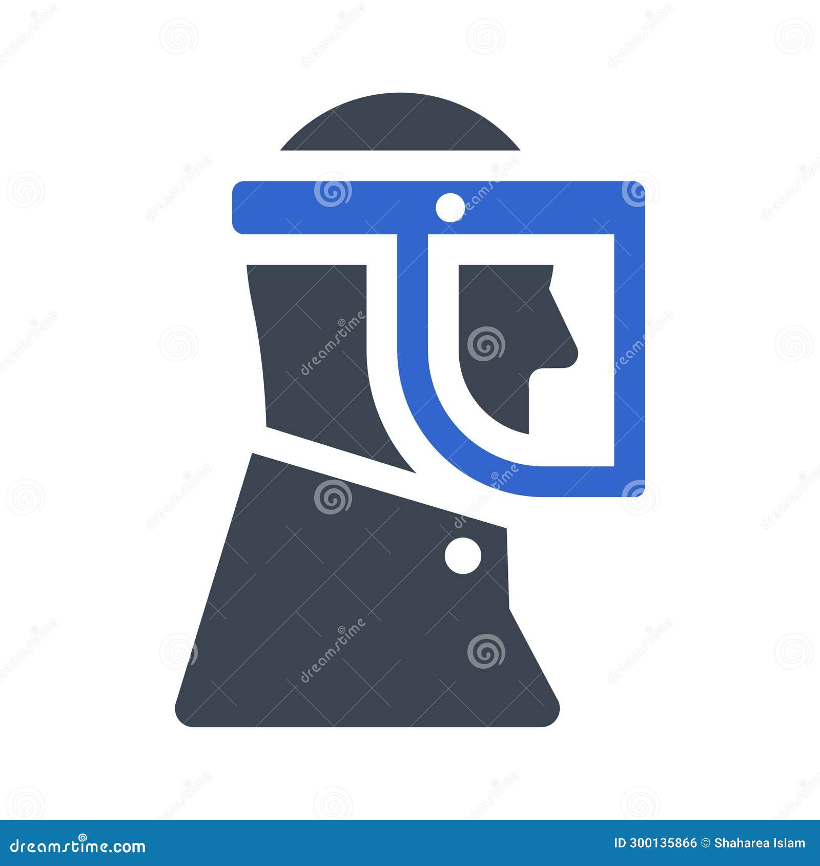 Face Shield Icon stock vector. Illustration of virus - 300135866