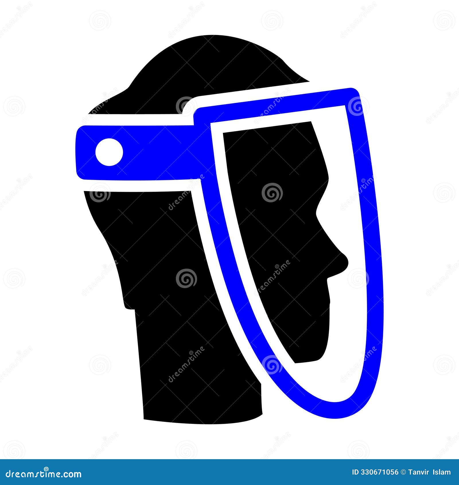 Face Shield Icon stock illustration. Illustration of beautiful - 330671056