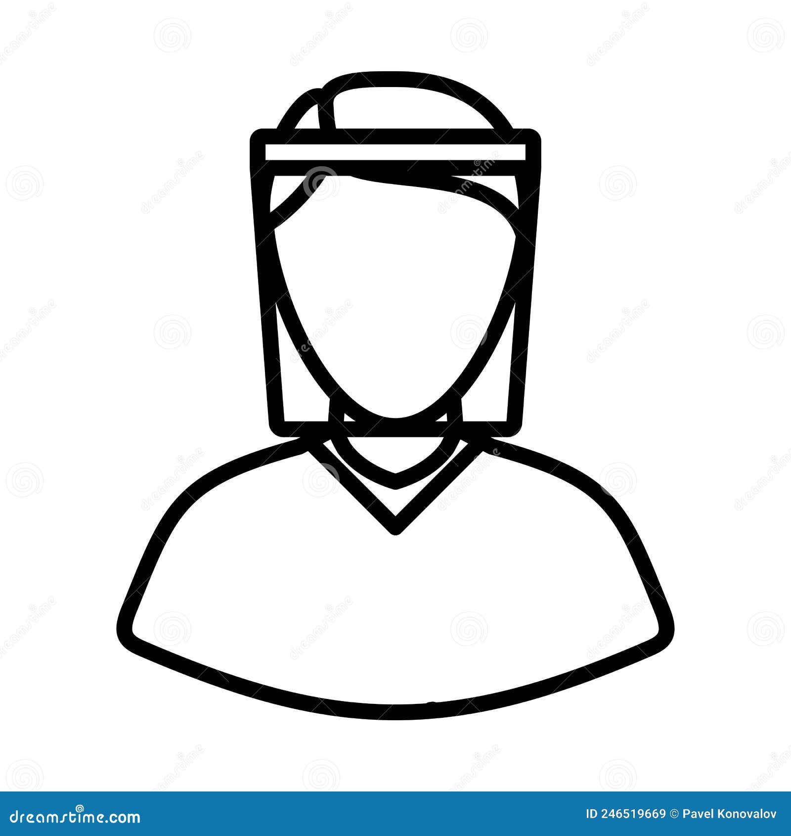 Face Shield Icon stock vector. Illustration of hygiene - 246519669