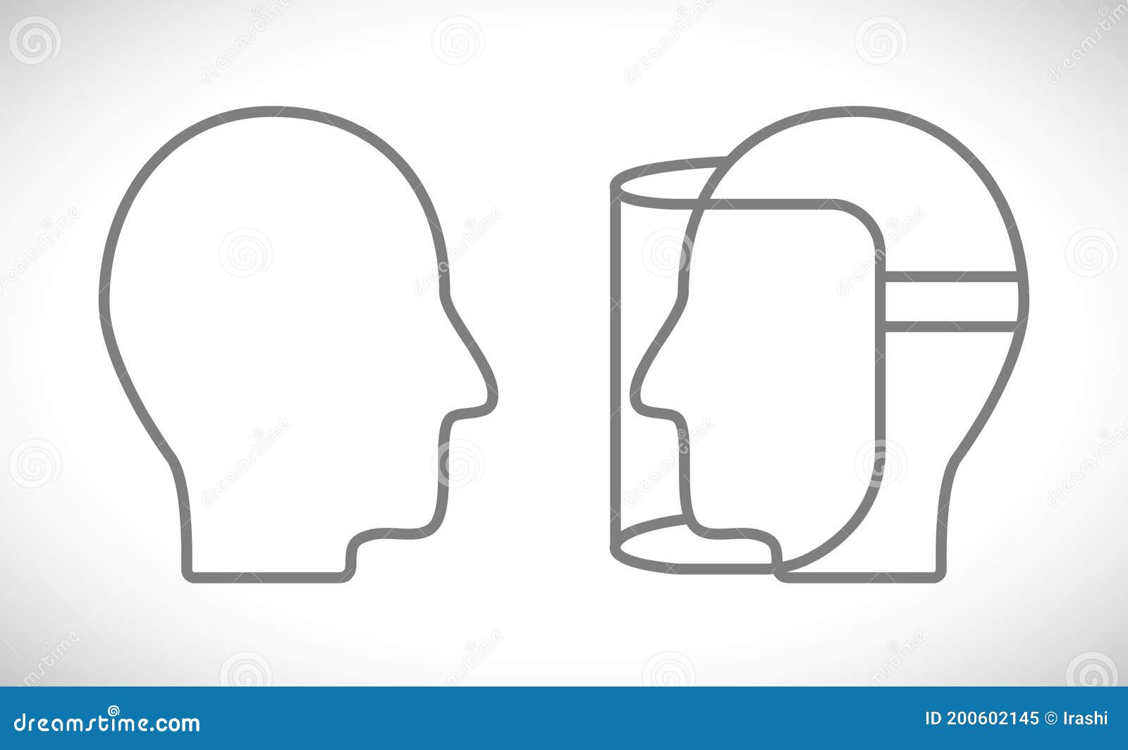 Face shield icon stock vector. Illustration of infection - 200602145