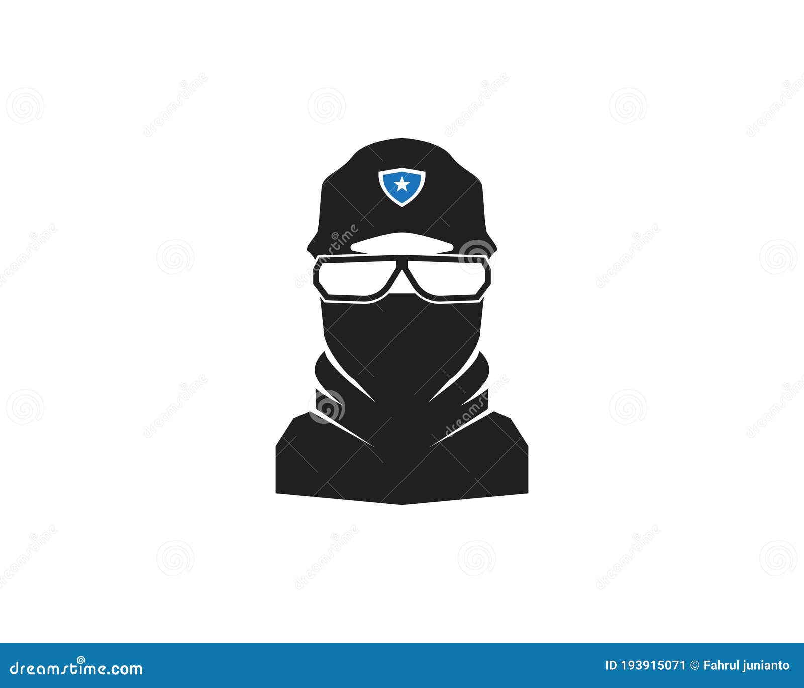 Face Shield Protection Logo Template Stock Illustration - Illustration ...