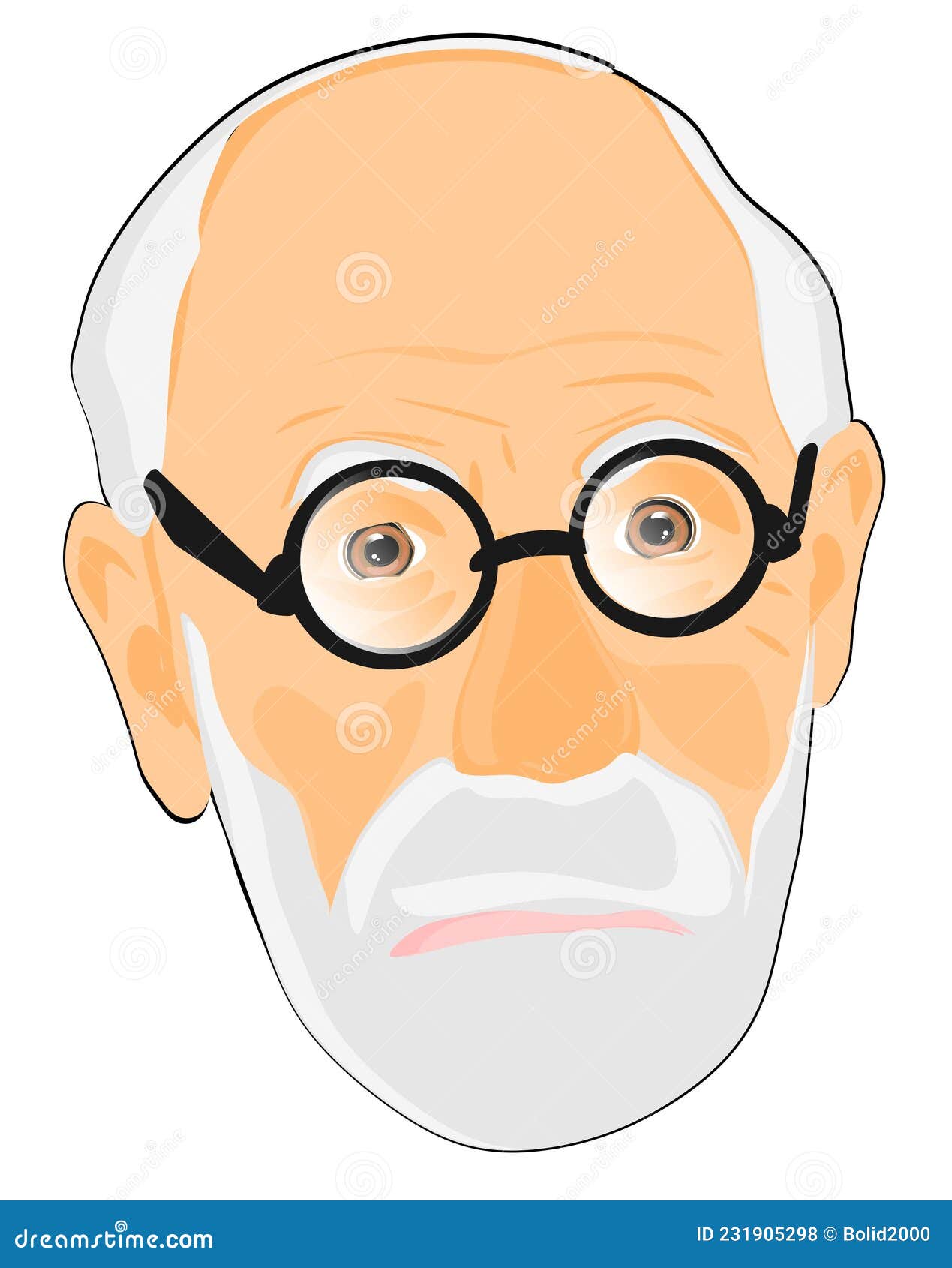 Sigmund Freud cartoon editorial stock photo. Illustration of method ...