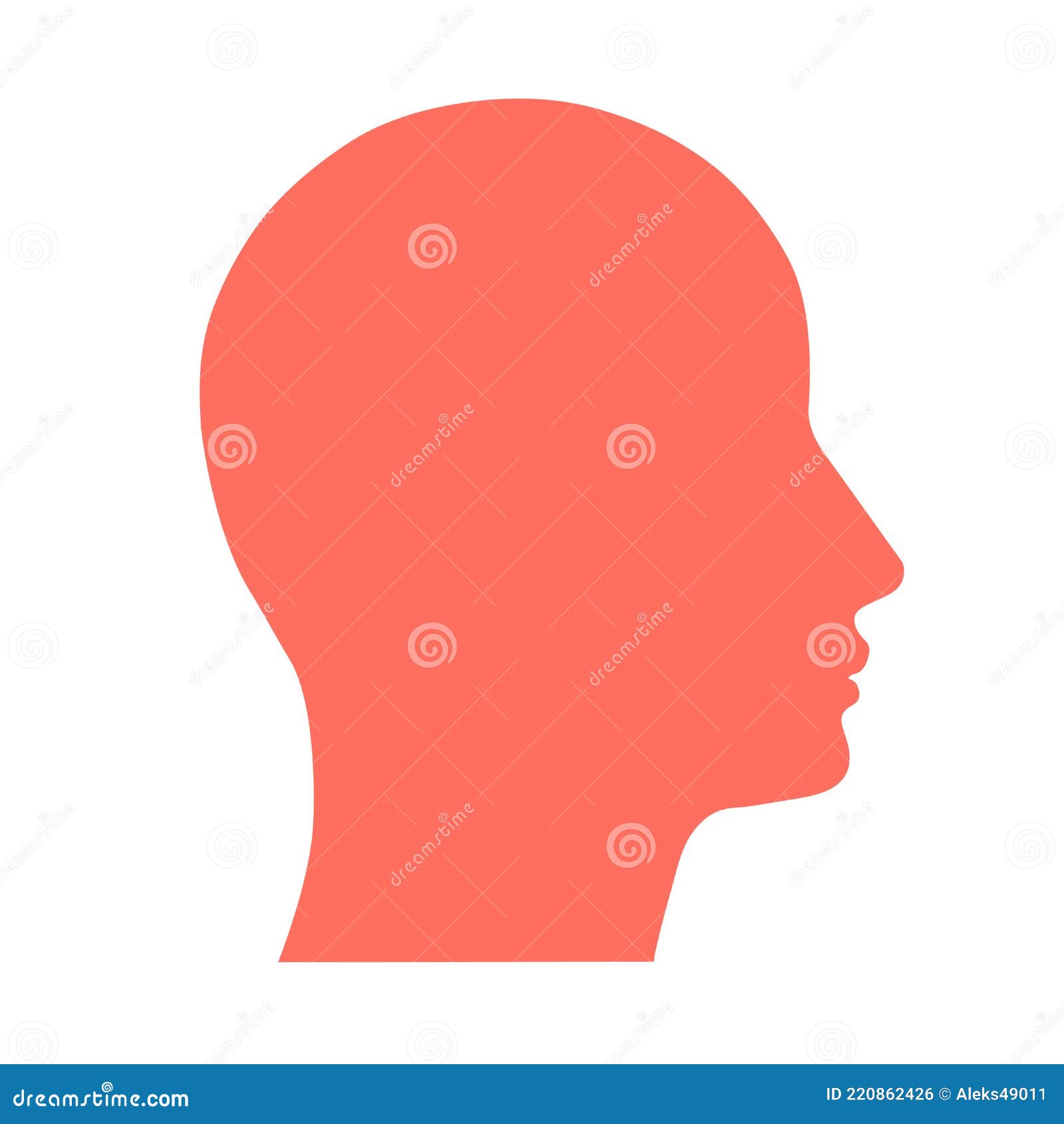 Face Silhouette.Minimal Profile Head Icon.Vector Stock Vector ...