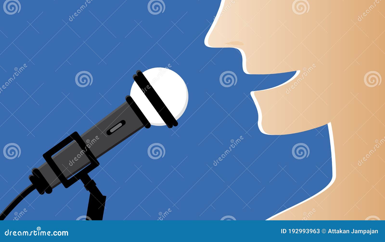 Microphonevectorillustration Cartoons, Illustrations & Vector Stock ...