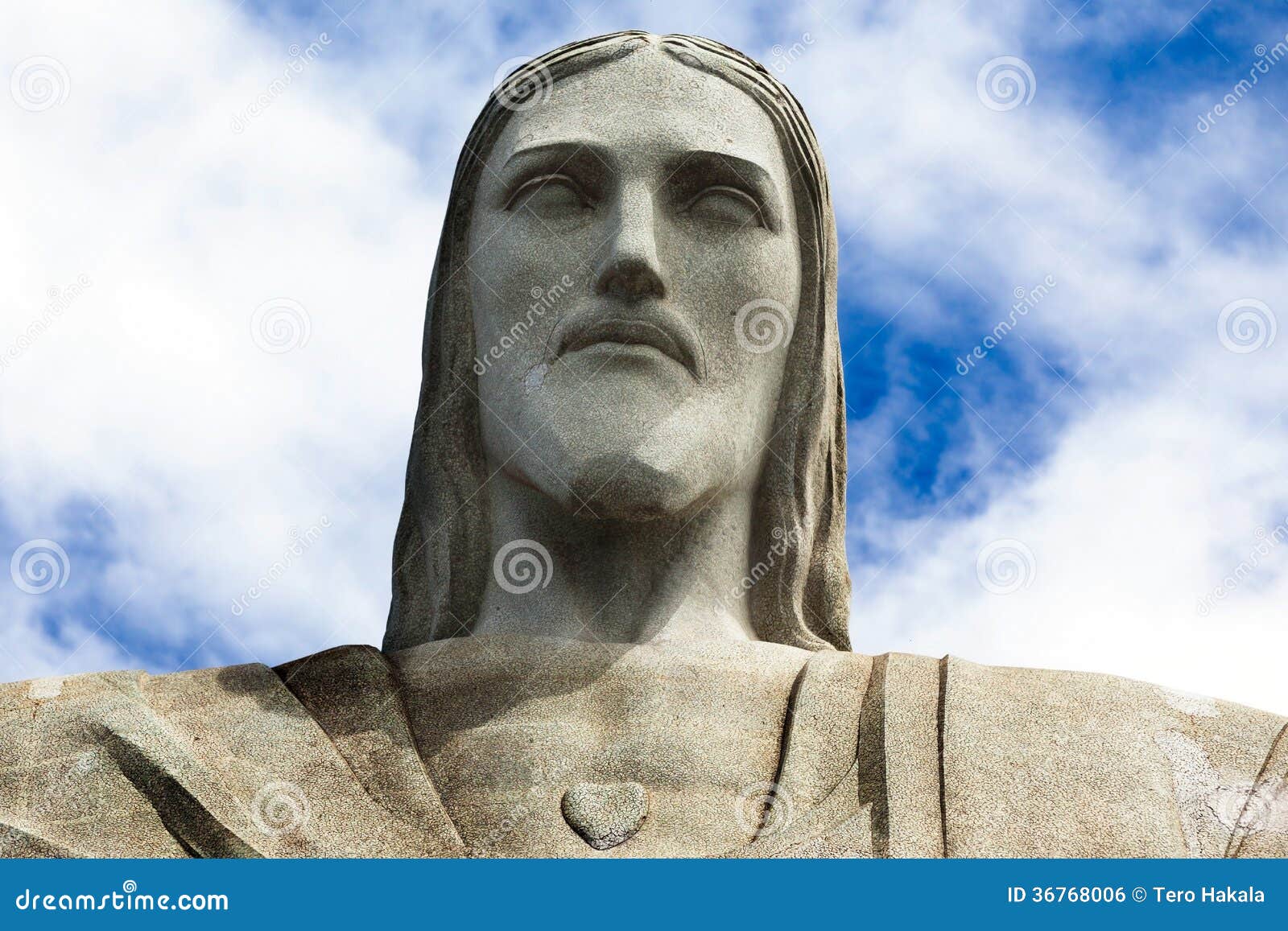 Face Statue Christ Redeemer Rio De Janeiro Stock Images - Download 118 ...