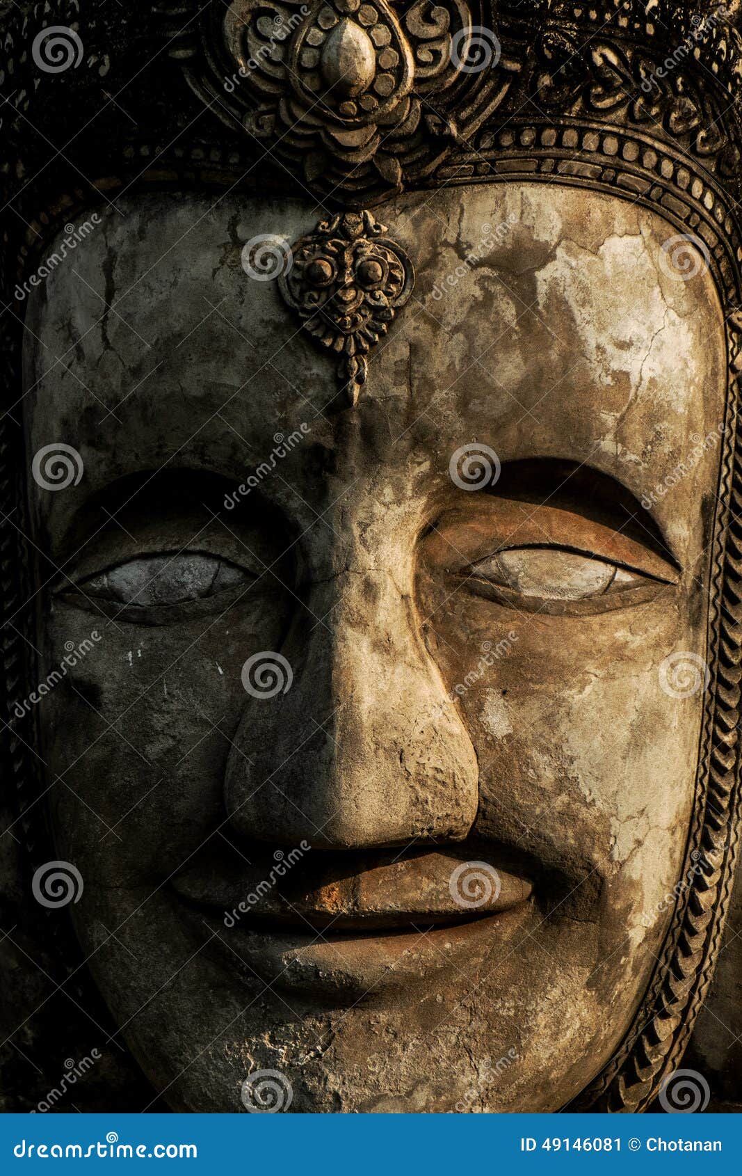Face stone deva stock image. Image of temple, face, myth - 49146081
