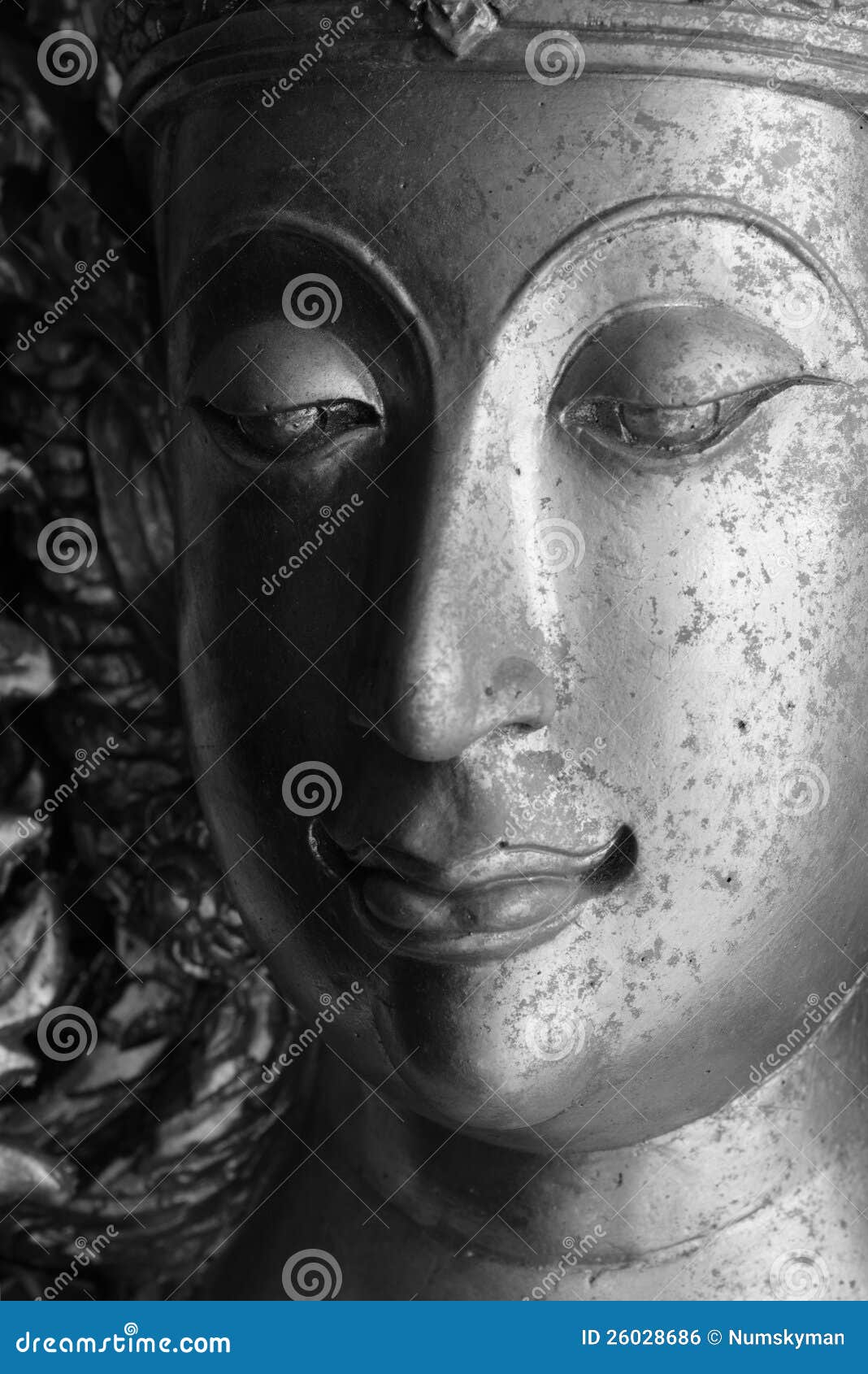 Face of Thai molding art. stock photo. Image of thailand - 26028686