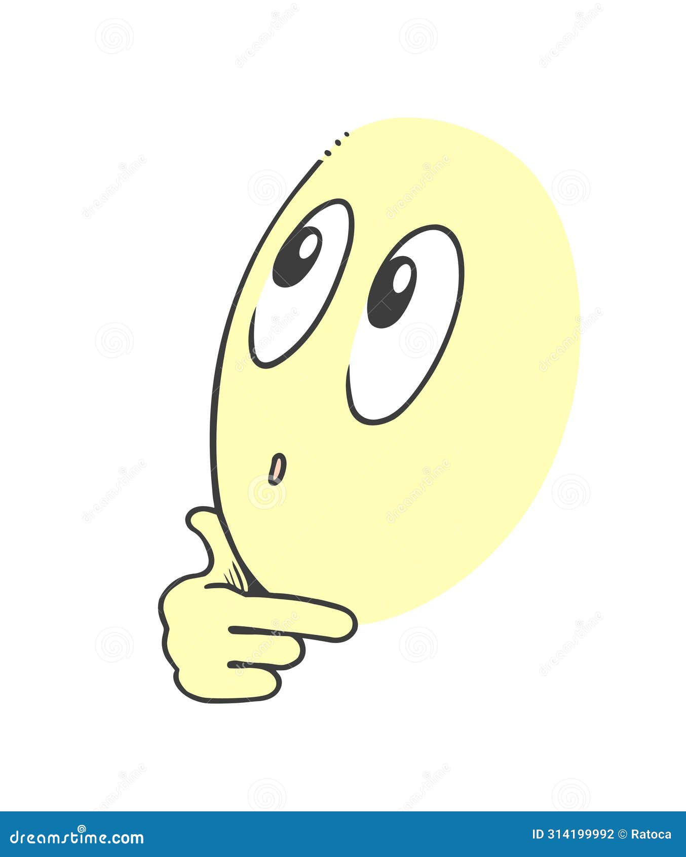 Face thinking hand draw stock vector. Illustration of intelligent ...