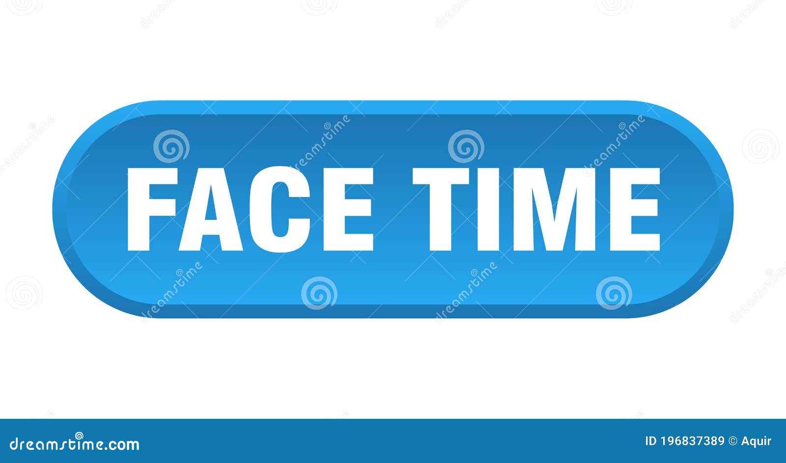 Face time button stock vector. Illustration of vector - 196837389