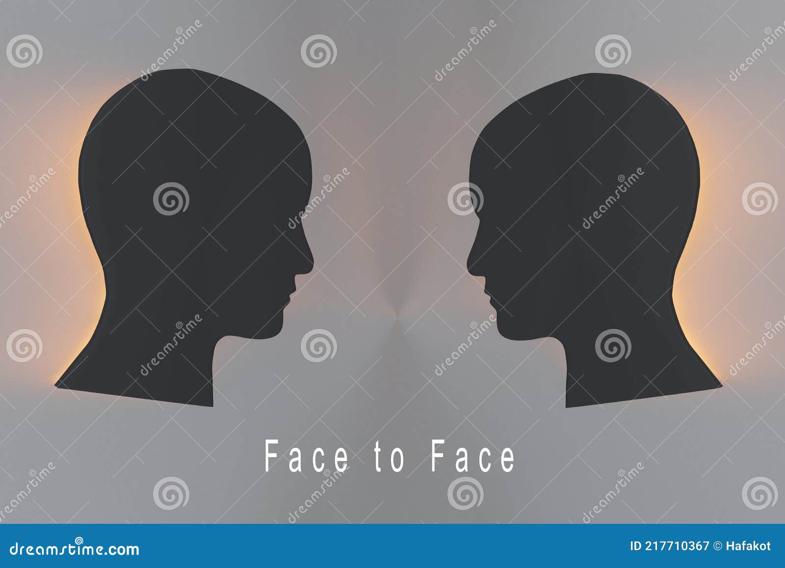 Face to Face concept stock illustration. Illustration of businessman ...