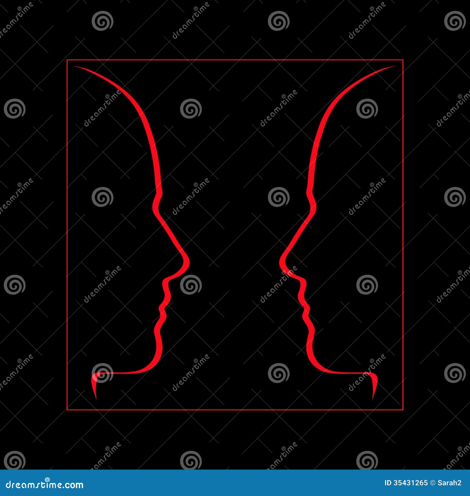 Face To Face, Communication, Conversation Stock Illustration ...