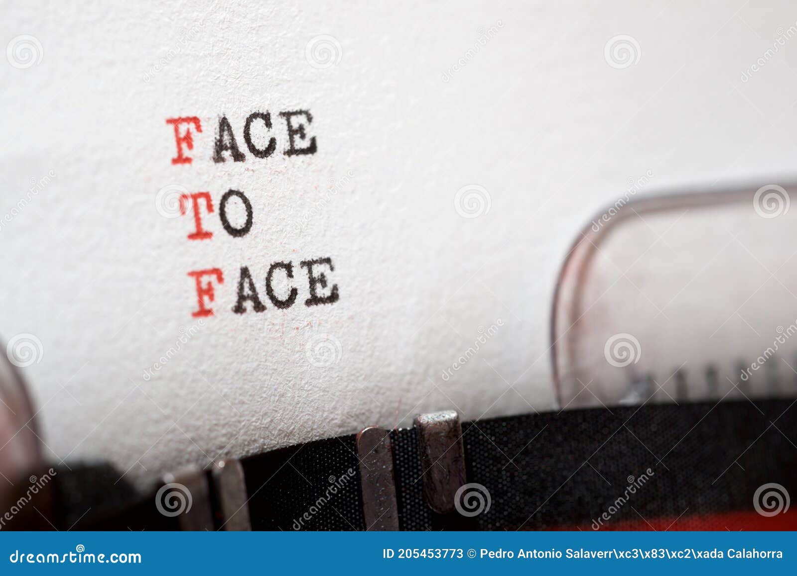 Face to face phrase stock image. Image of expression - 205453773