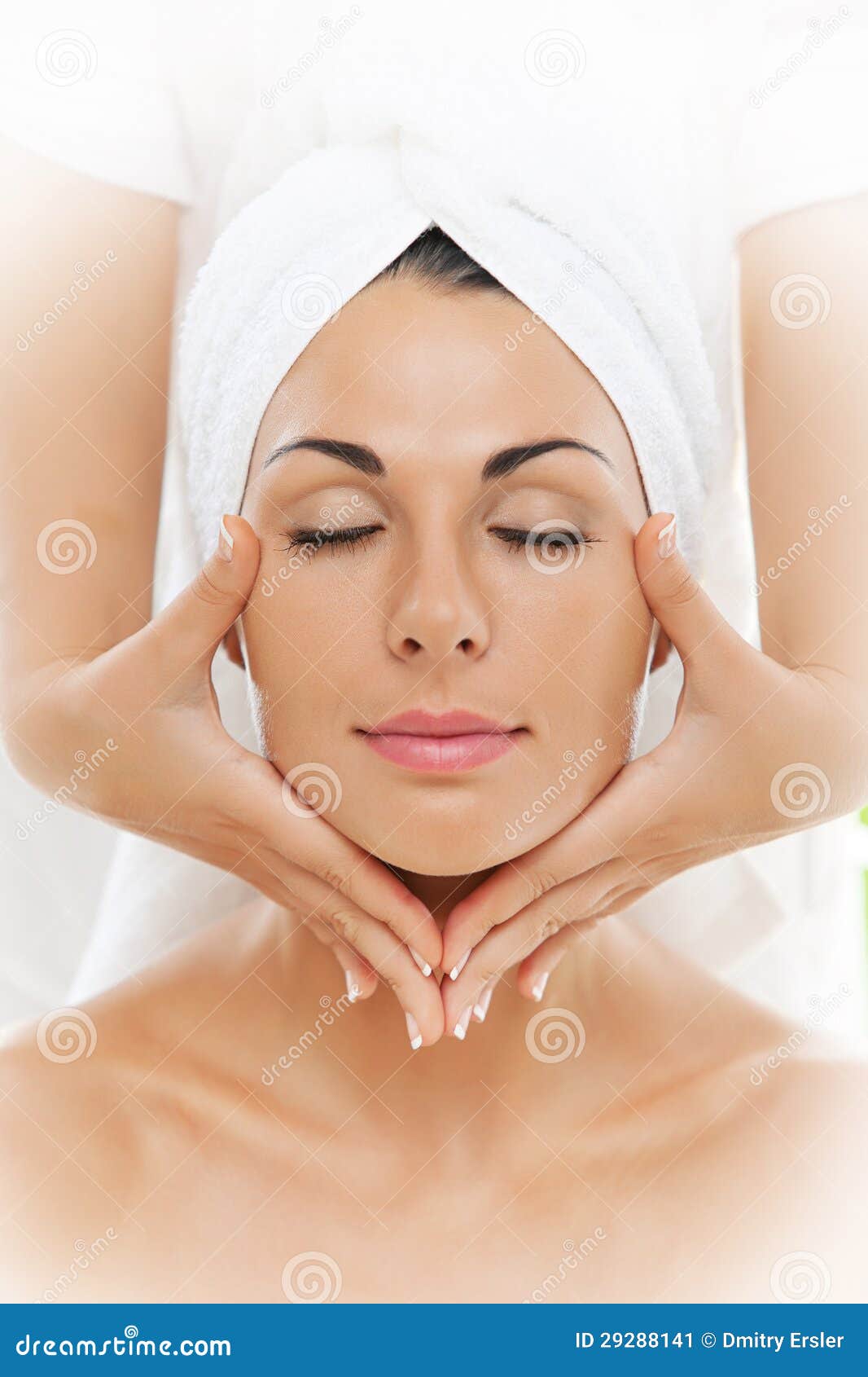 Face touch stock image. Image of relaxation, feminine - 29288141