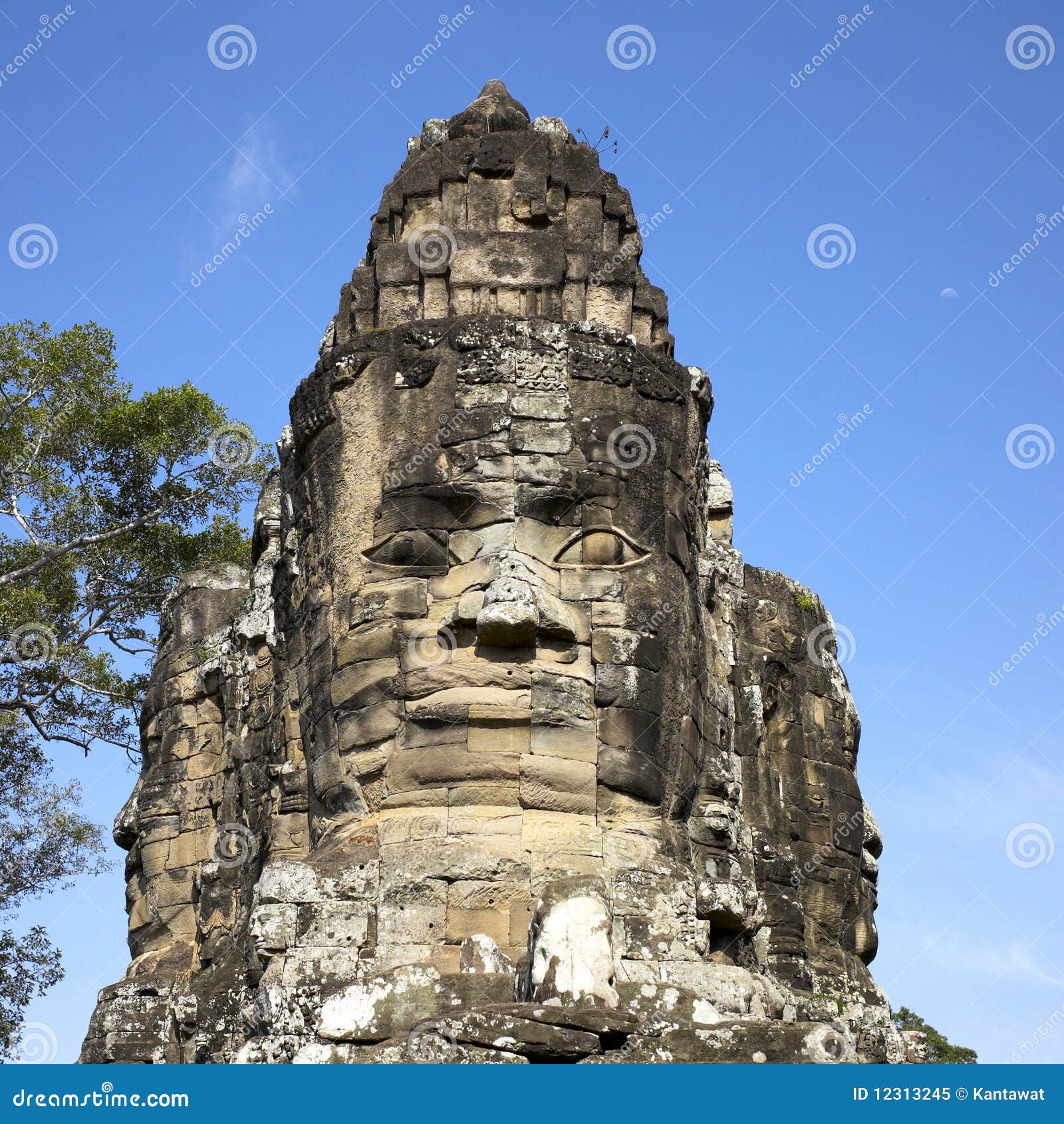 Face tower stock image. Image of southeast, color, thom - 12313245