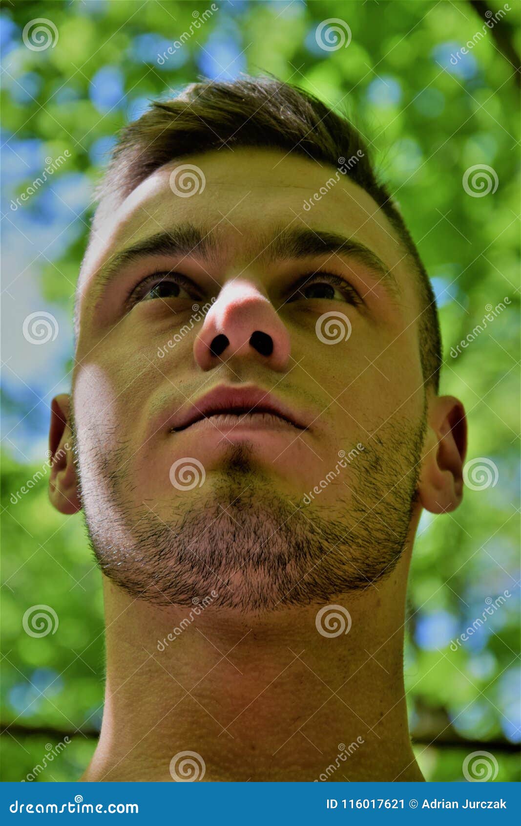 The Face of an Unshaven Man Stock Image - Image of human, adult: 116017621