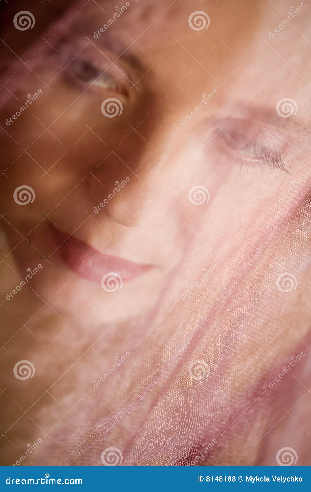 Face in vail stock photo. Image of adult, wedding, love - 8148188
