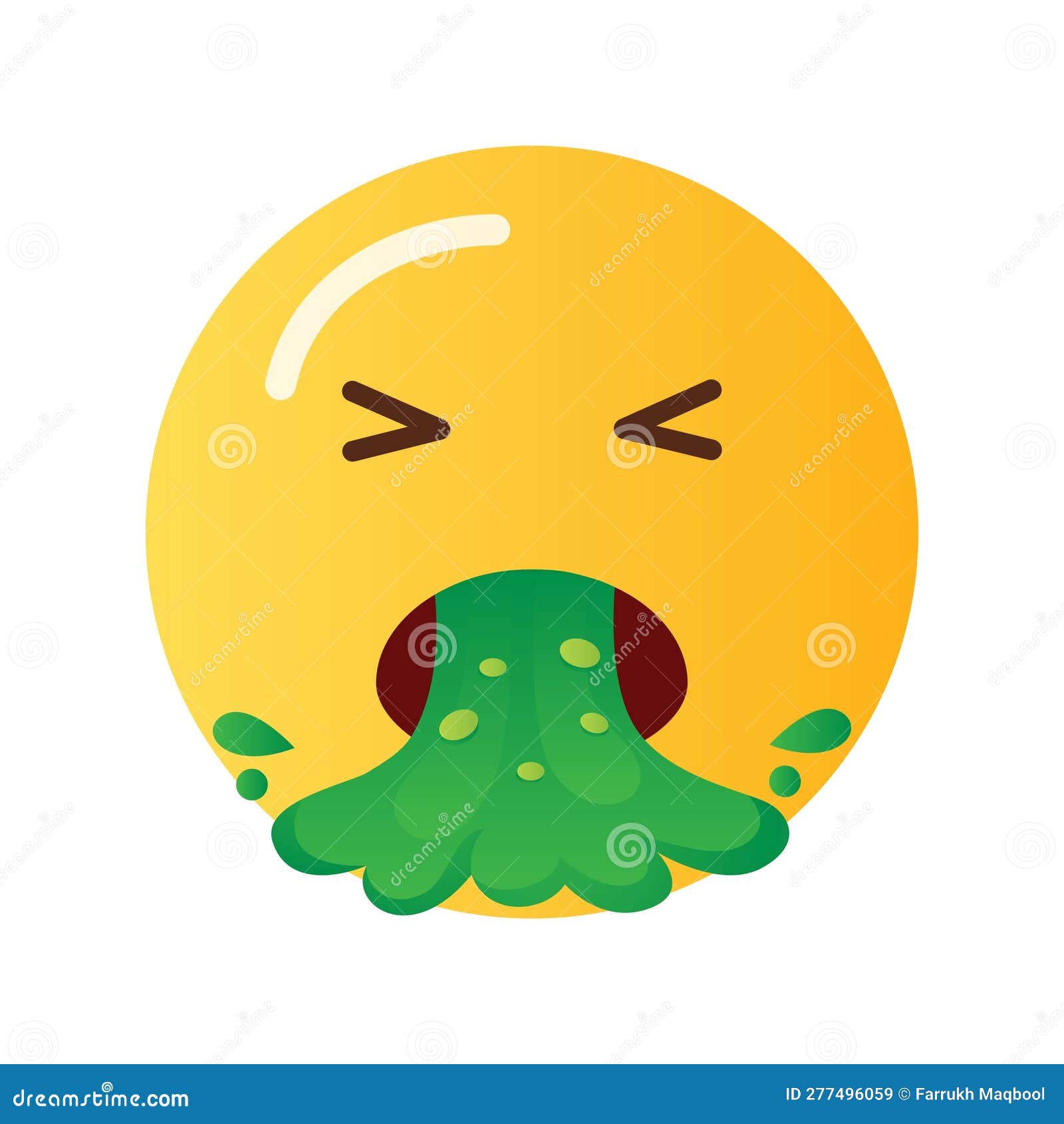Face Vomiting Icon Vector Image. Stock Vector - Illustration of symbol ...