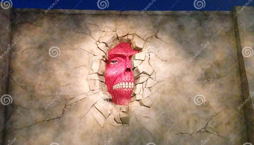 Face in the Wall editorial stock photo. Image of face - 98992013