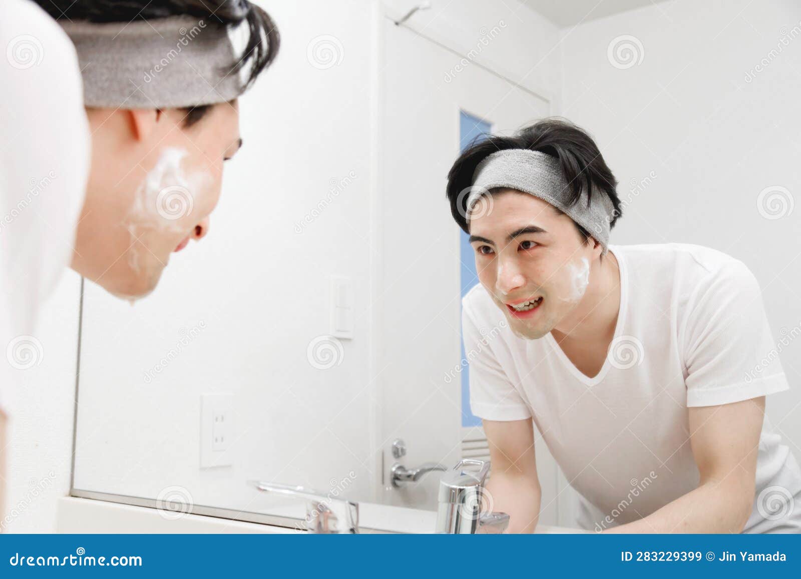 Face wash image stock image. Image of bathroom, japanese - 283229399