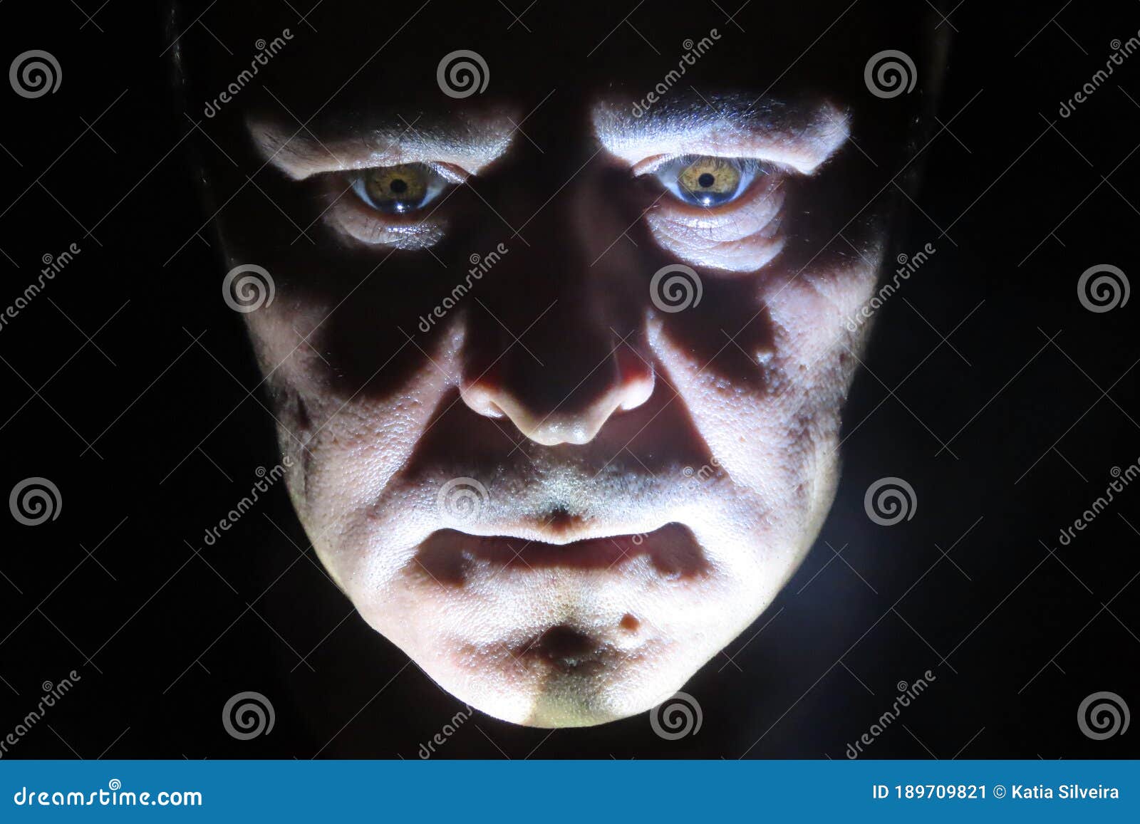 Person Lit From Below