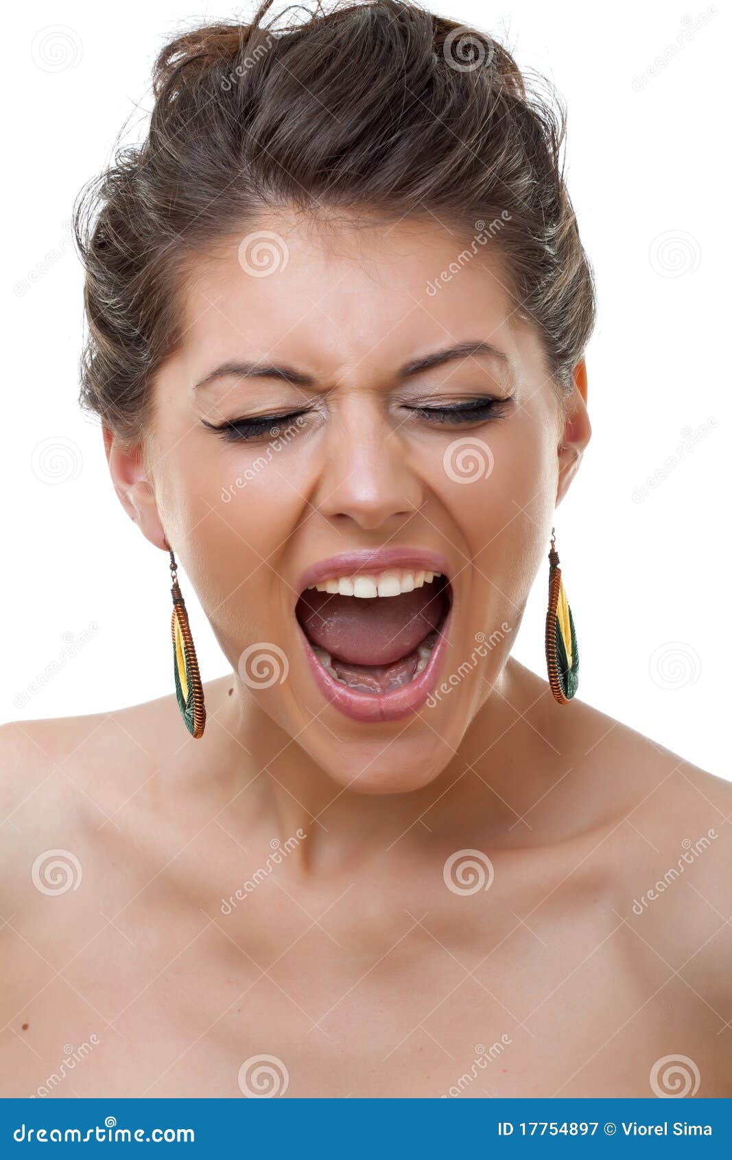Face of a Young Crying Woman Stock Image - Image of howl, problem: 17754897