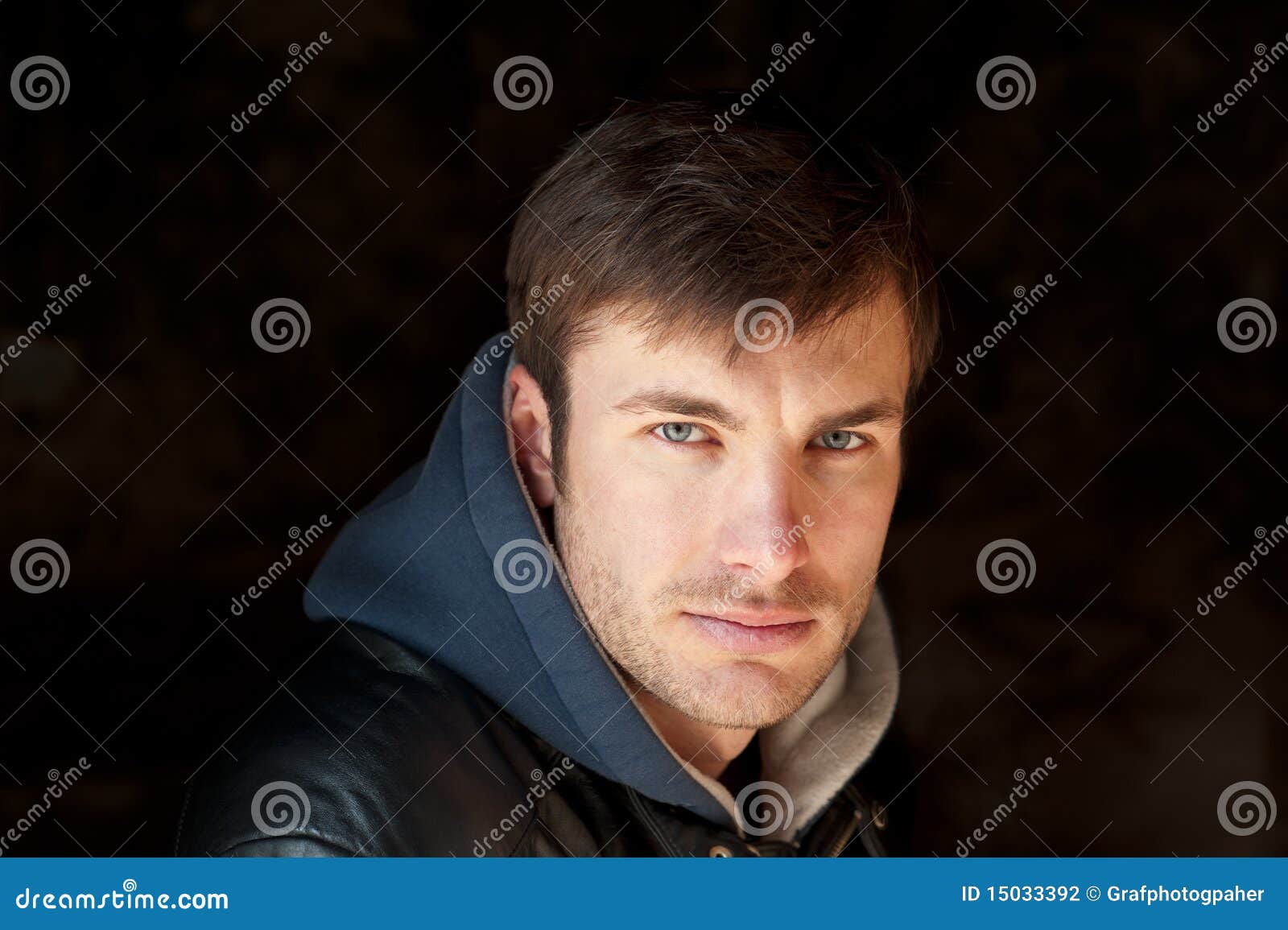 Face of young fellow stock photo. Image of confident - 15033392
