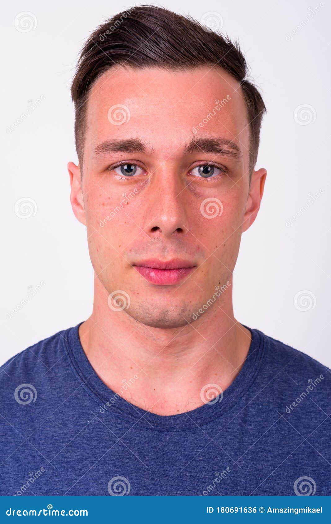 Face of Young Handsome Man Looking at Camera Stock Photo - Image of ...
