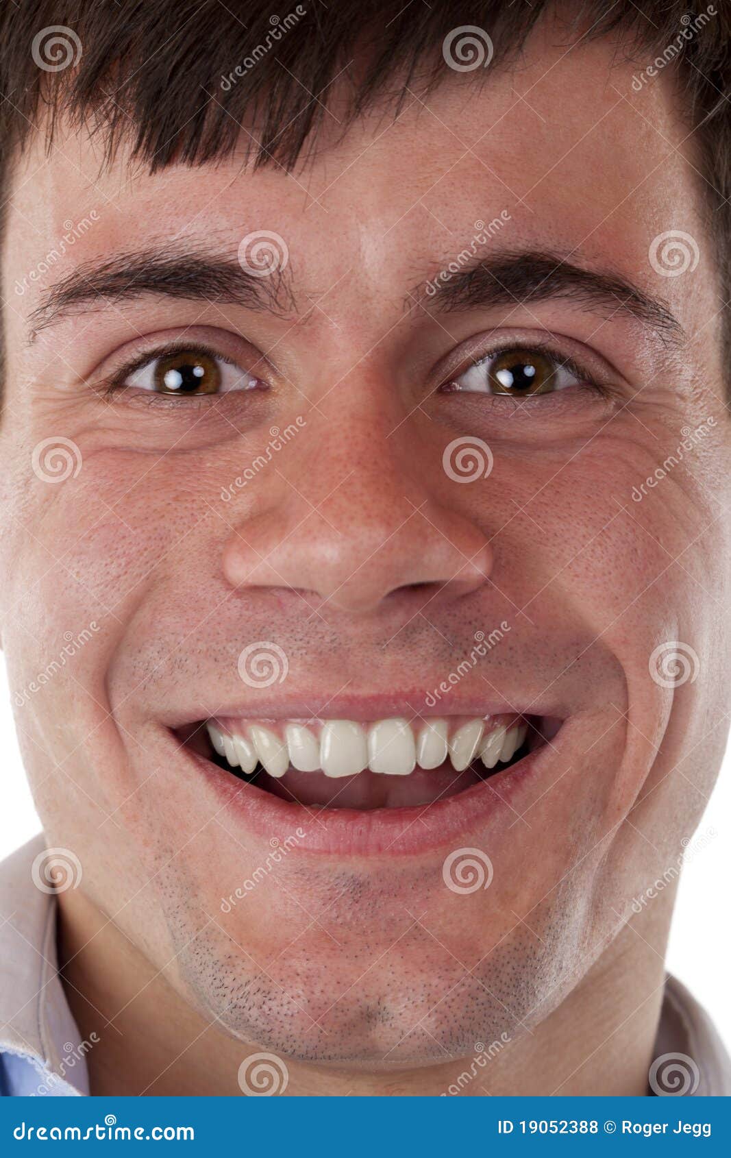 The Face Of A Smiling Face In Front Is The Weeping Face In The Mirror ...