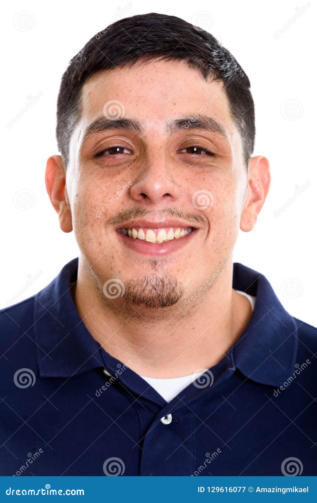 Face of Young Happy Hispanic Man Smiling Stock Image - Image of smiling ...