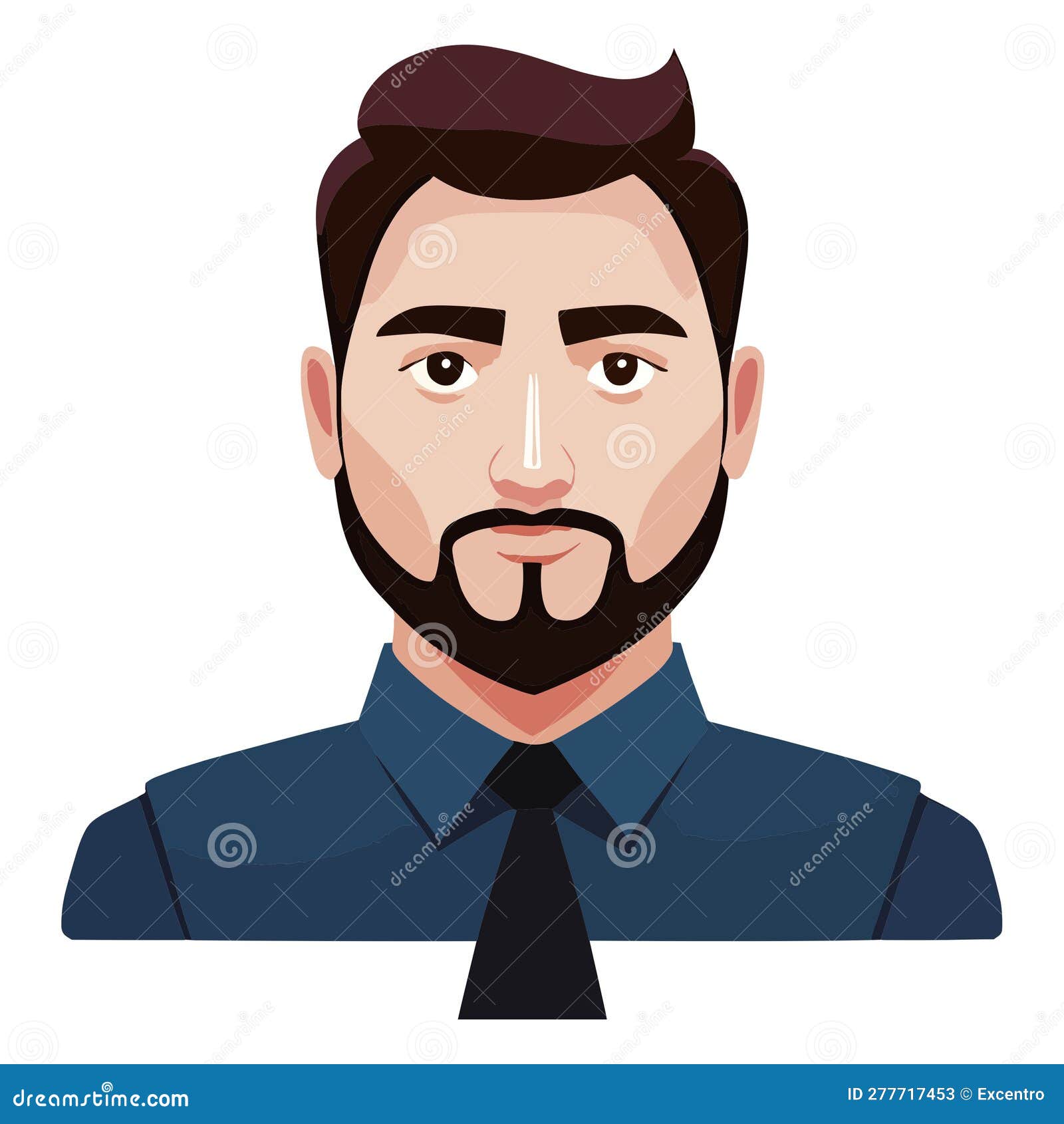 Face man stock vector. Illustration of person, sketch - 277717453