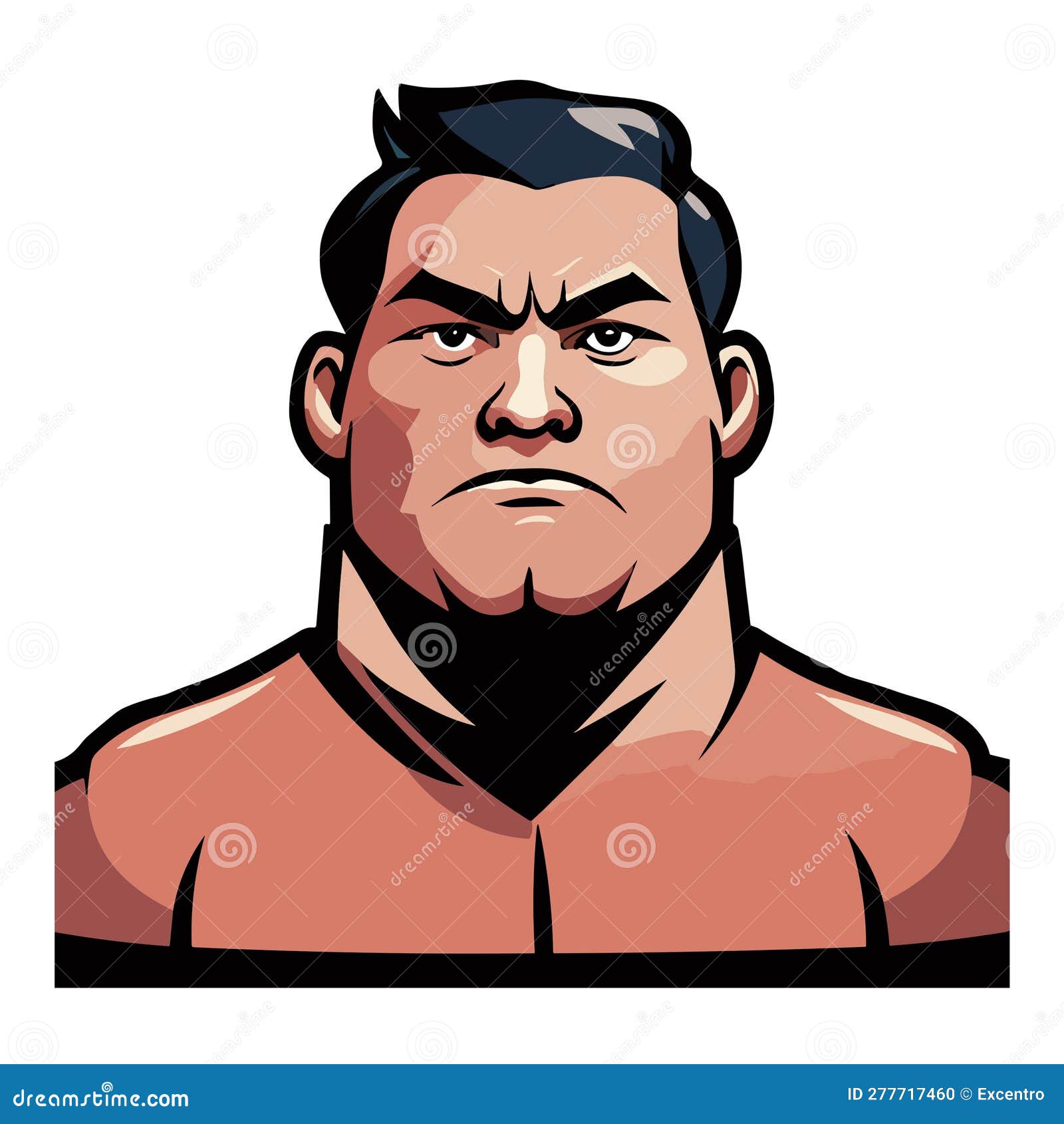 Face man stock vector. Illustration of cool, business - 277717460