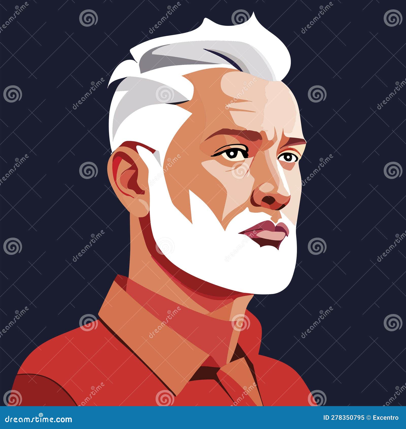 Face man stock vector. Illustration of style, character - 278350795