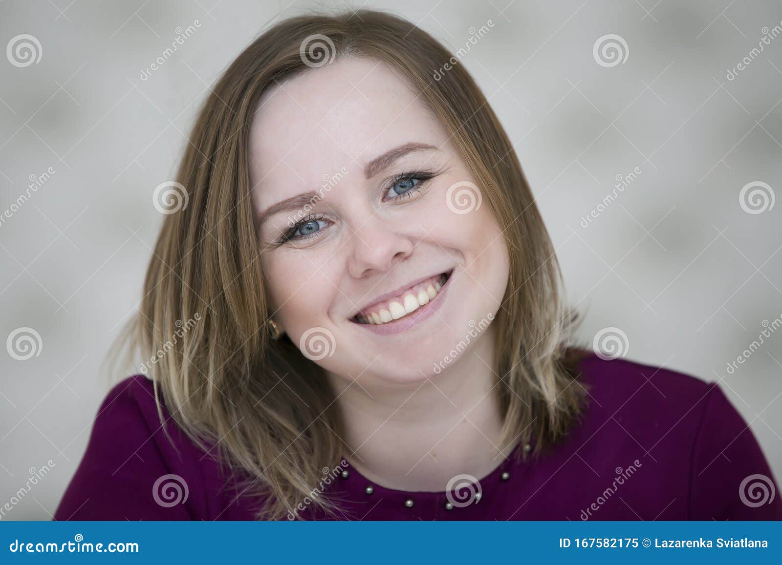 Portrait of an Ordinary Young Woman Stock Image - Image of mink ...